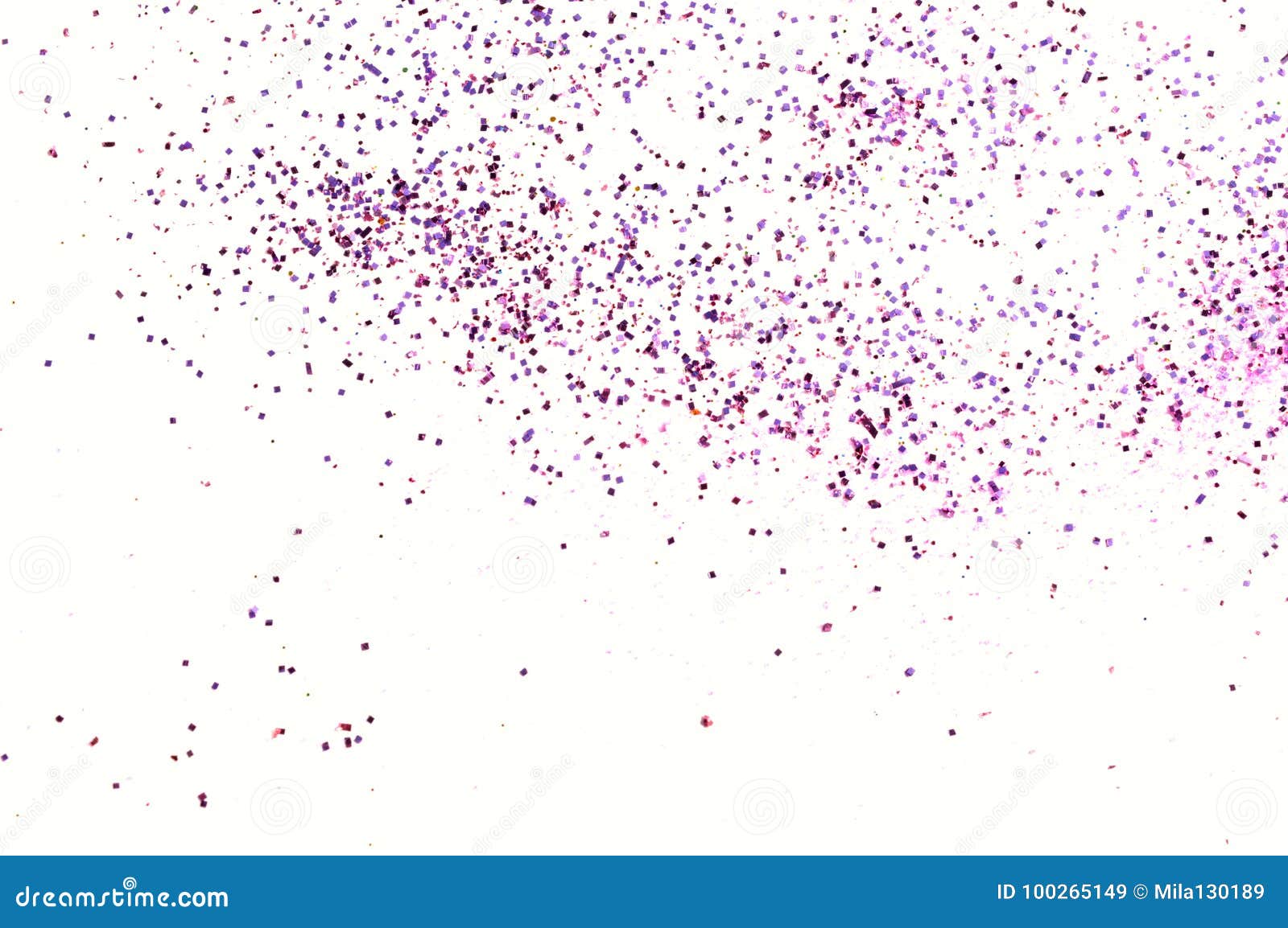 Purple Glitter Sparkles on White Background. Stock Image - Image of ...