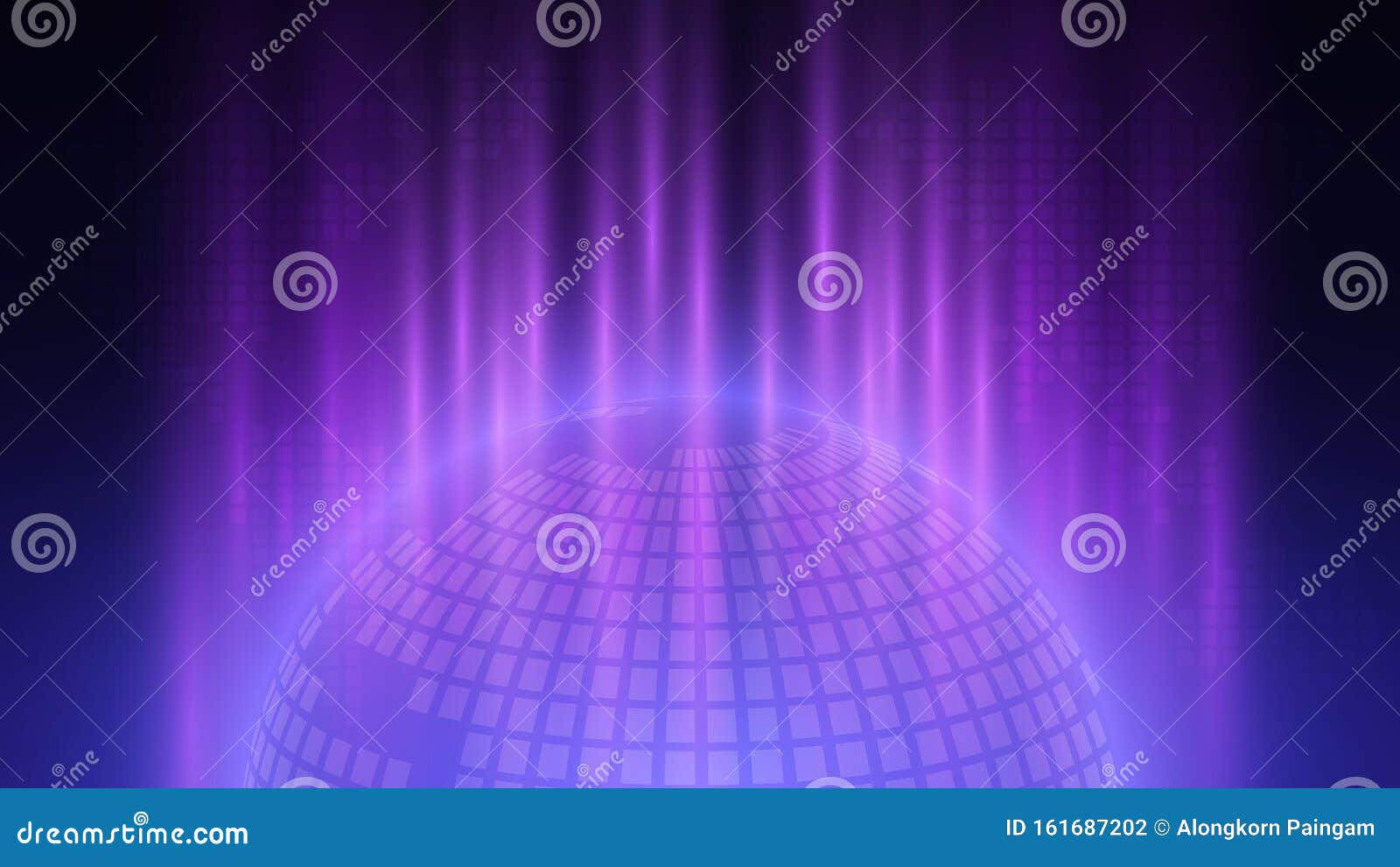 Purple Global Technology Vector Background,virtual Technology Concept ...