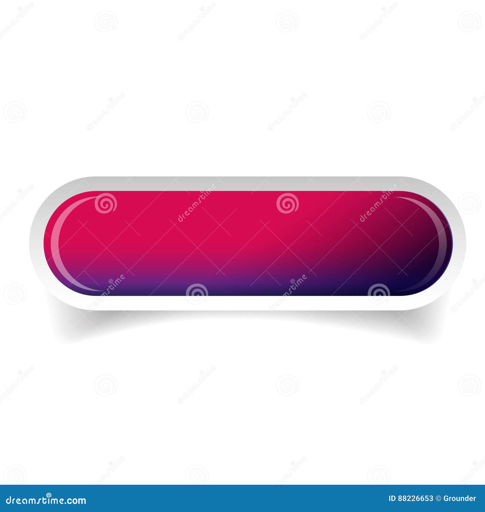 Purple Glossy Web Bar Button Vector Stock Vector - Illustration of ...