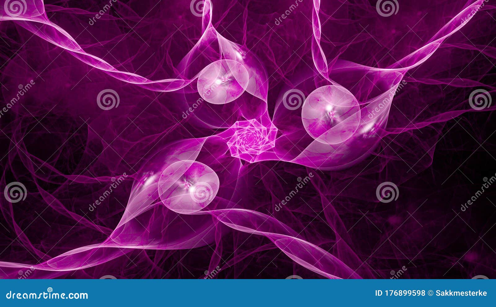 Purple Glowing Correlated Quantums Abstract Background Stock ...