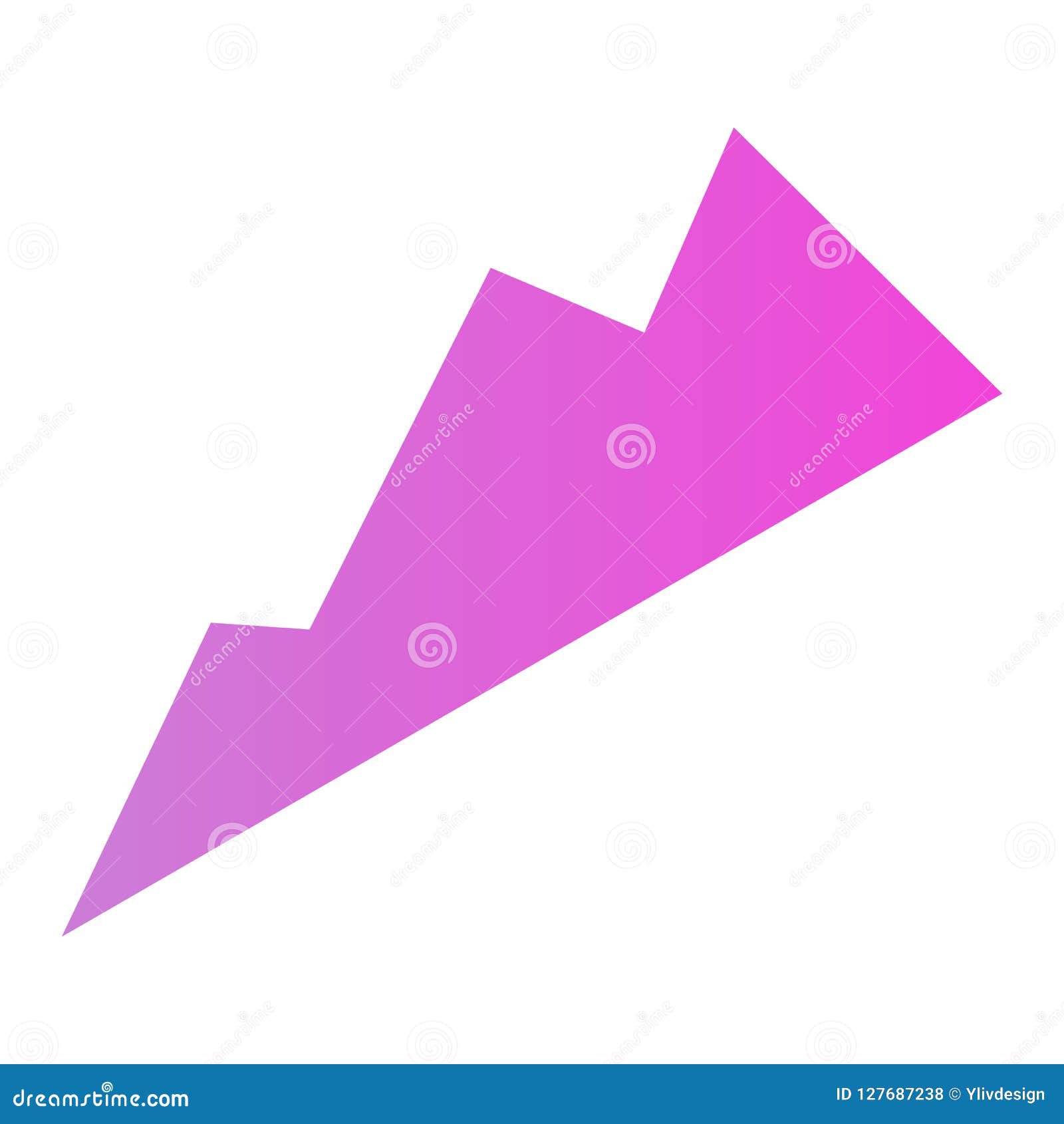 Purple Graph Icon, Isometric Style Stock Vector - Illustration of ...