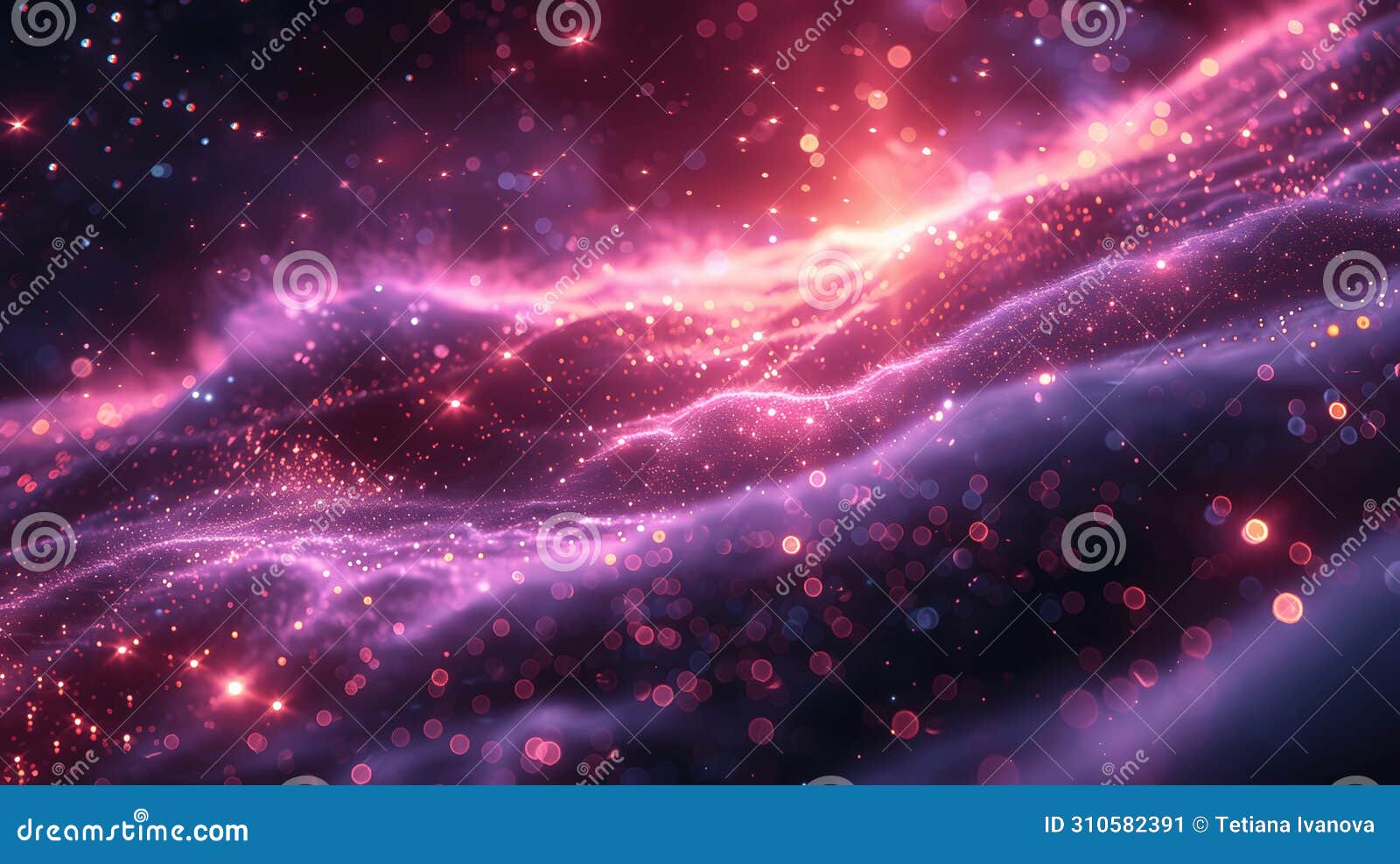 Purple Grids Mapping Virtual Realities. Stock Illustration ...