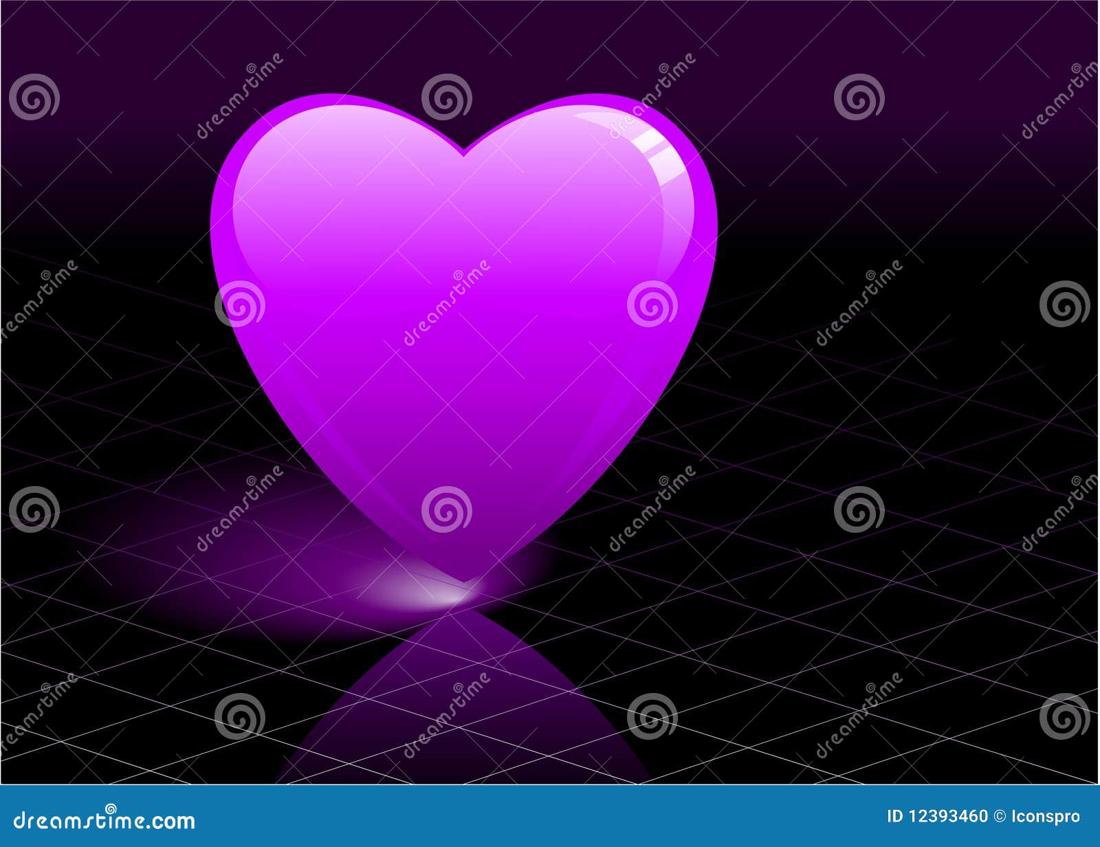 Purple heart stock illustration. Illustration of digitally - 12393460