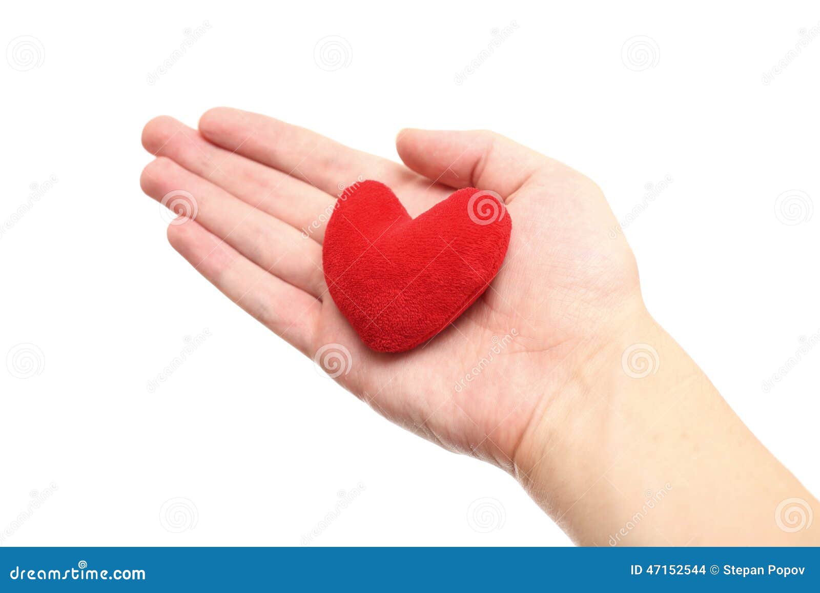 Purple heart in the hand stock photo. Image of heart - 47152544