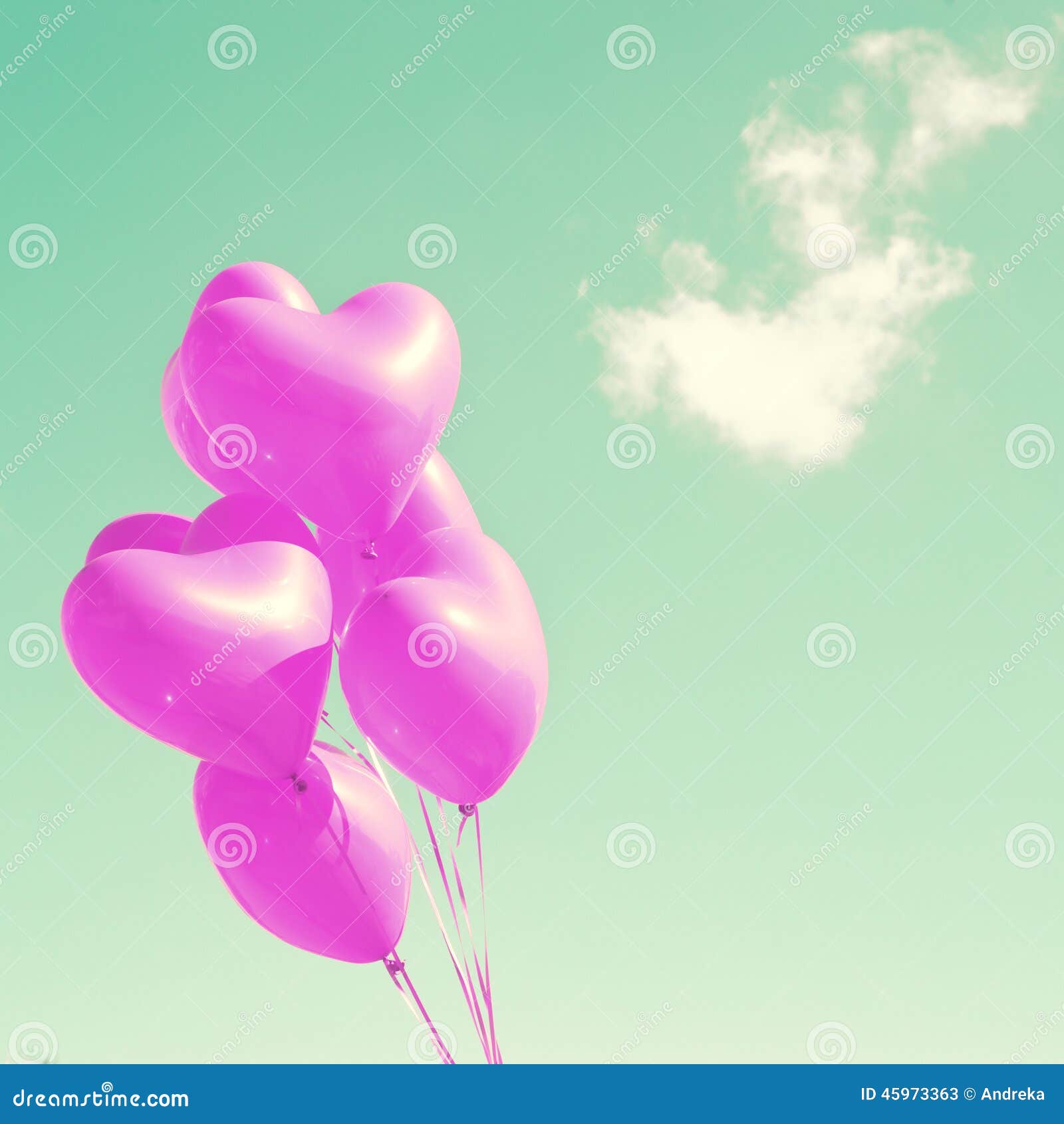 Purple Heart-shaped Balloons Stock Image - Image of beach, heart: 45973363