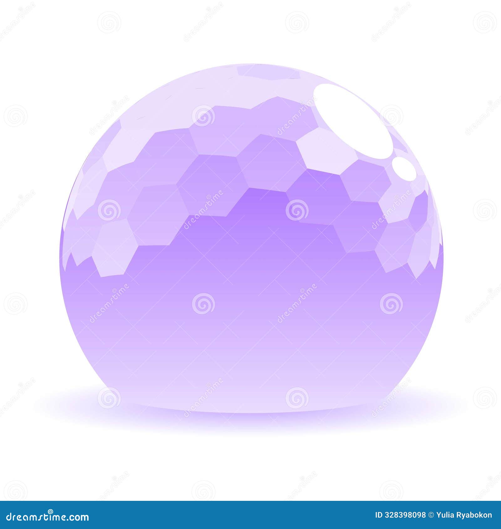 Purple Hexagonal Pattern is Covering this Abstract Sphere Stock ...