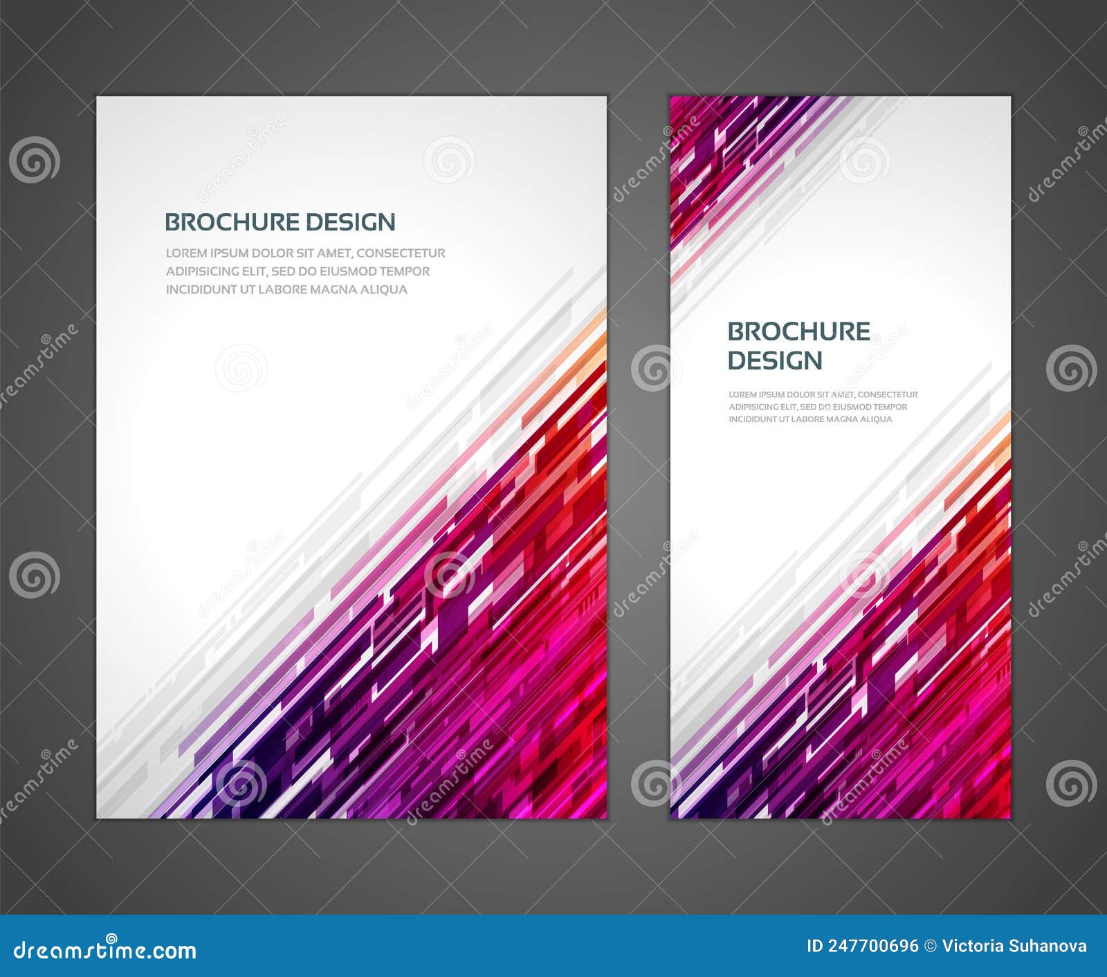 Purple Hi Tech Digital Flow Dynamic Geometric Booklet Cover Brochure ...