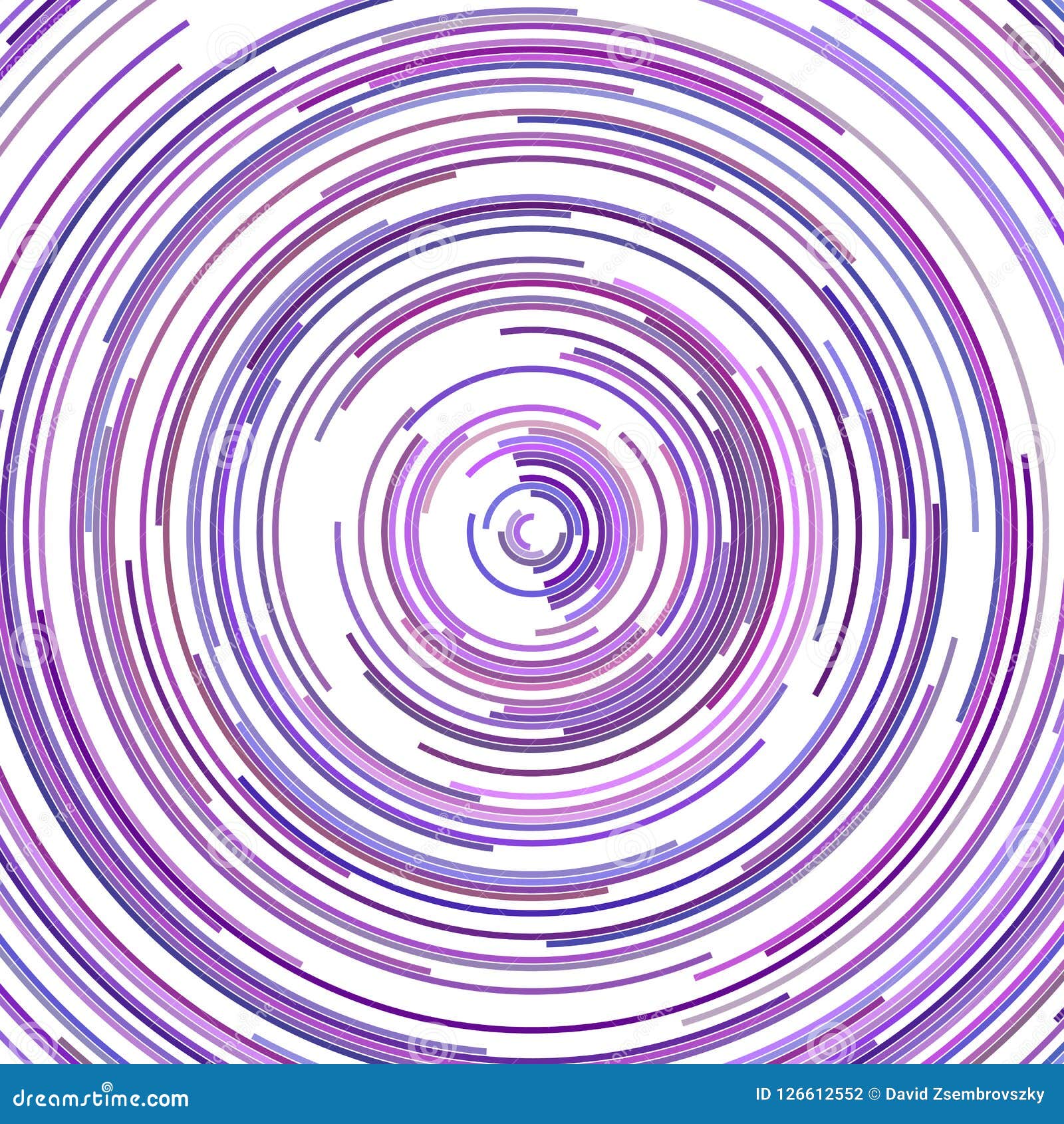 Purple Hypnotic Abstract Circular Stripe Pattern Background Stock Vector - Illustration of ...