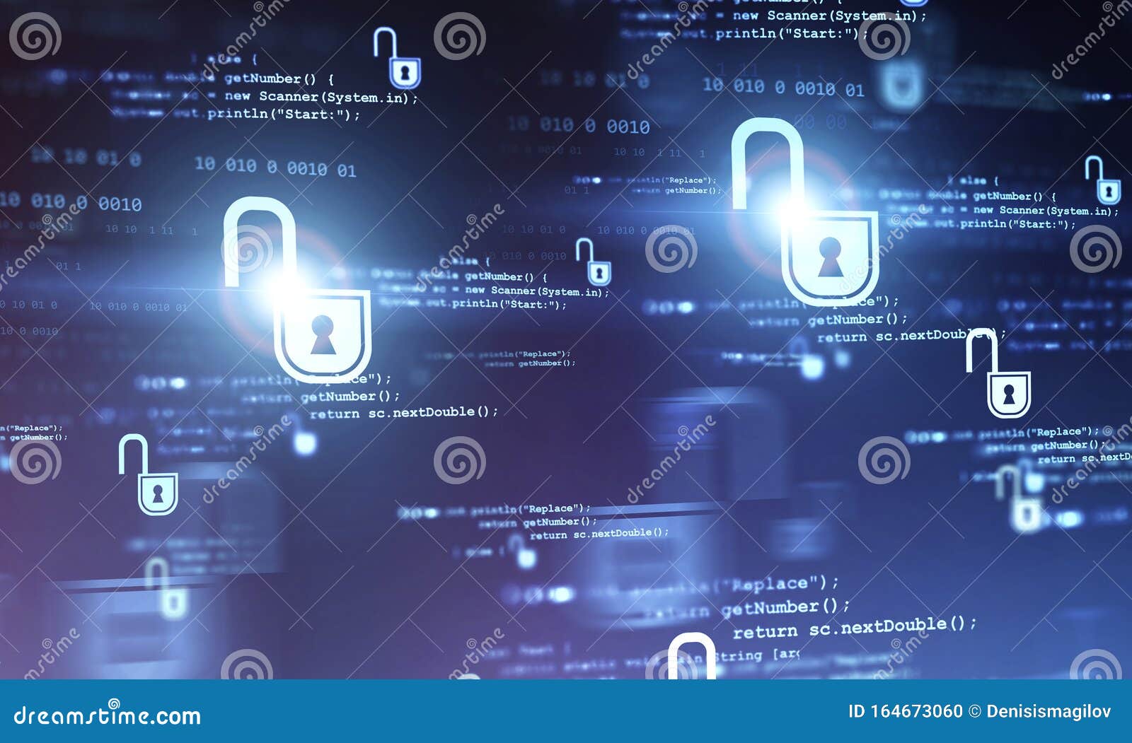 Purple Immersive Cyber Security Interface Stock Illustration ...