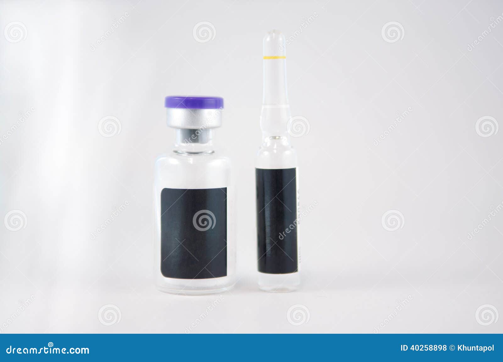 Purple Injection vial stock photo. Image of chemistry - 40258898