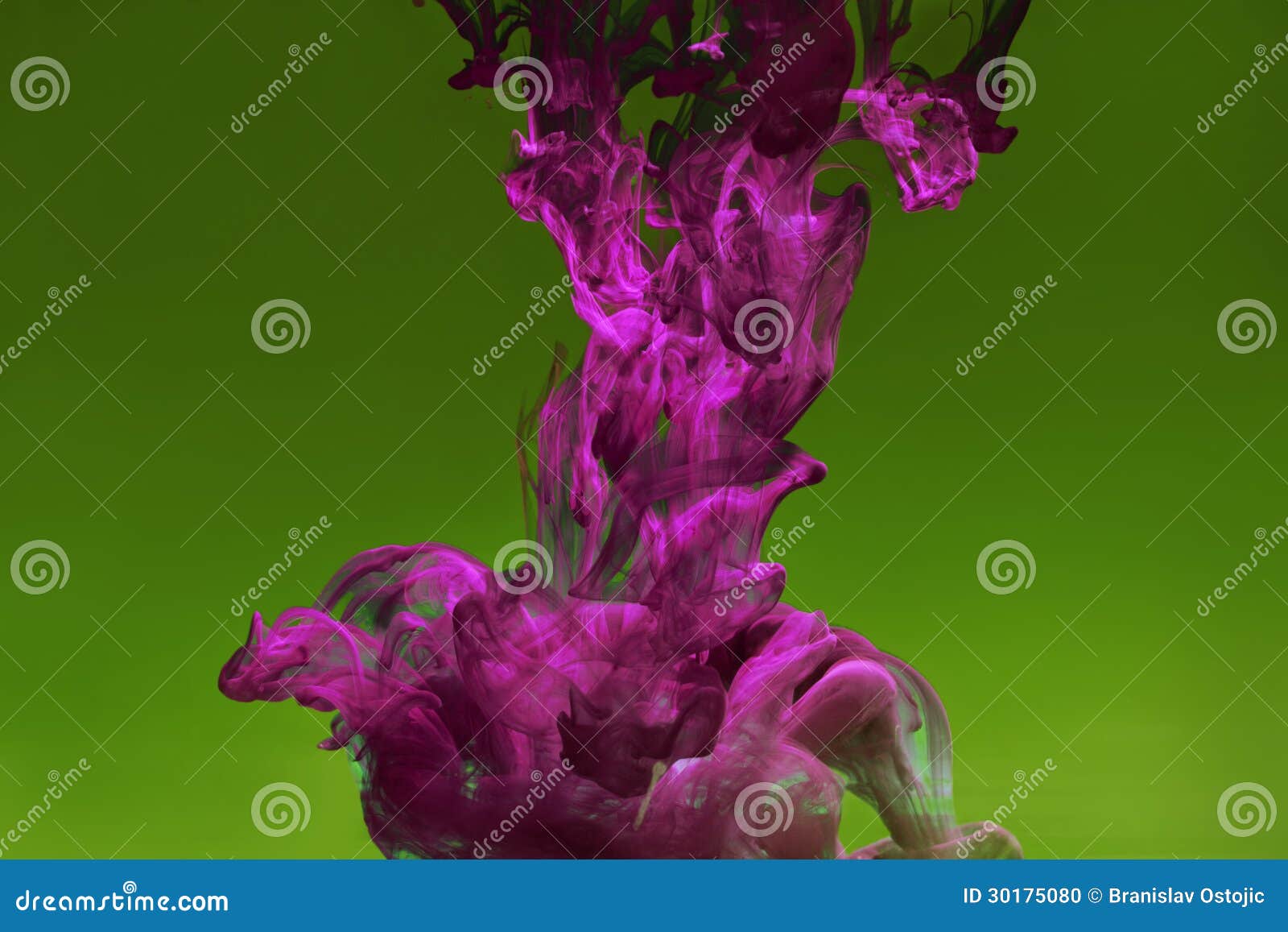 Purple ink in water stock photo. Image of vibrant, flow - 30175080