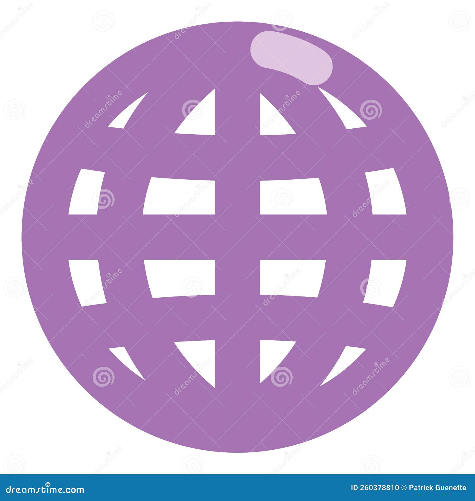 Purple Internet Symbol, Icon Stock Vector - Illustration of concept ...