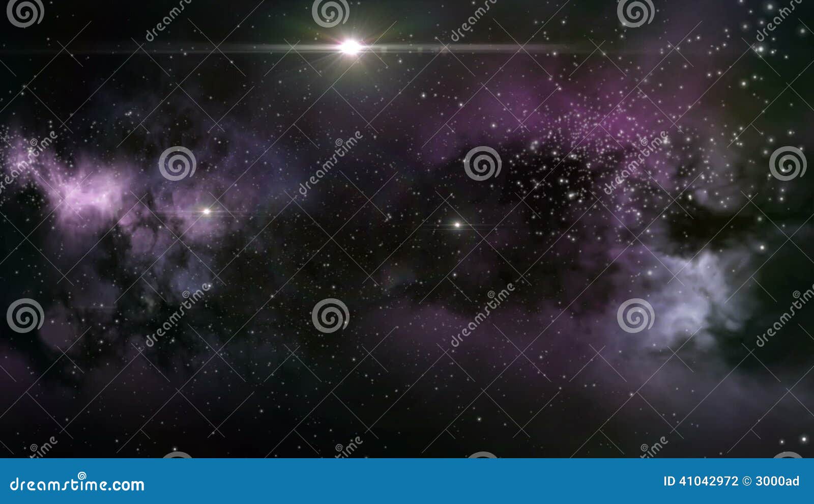 Purple Interstellar Nebula Cloud Stock Footage - Video of gases ...
