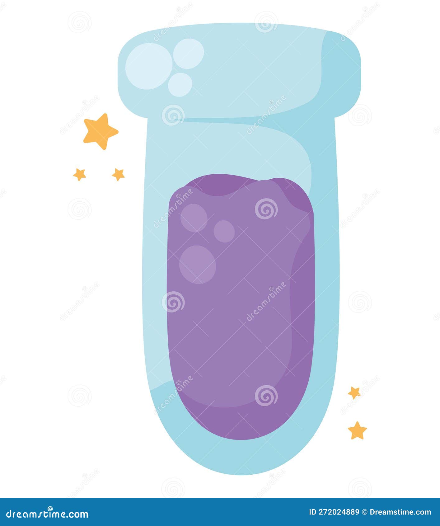 Purple lab flask stock vector. Illustration of isolated - 272024889