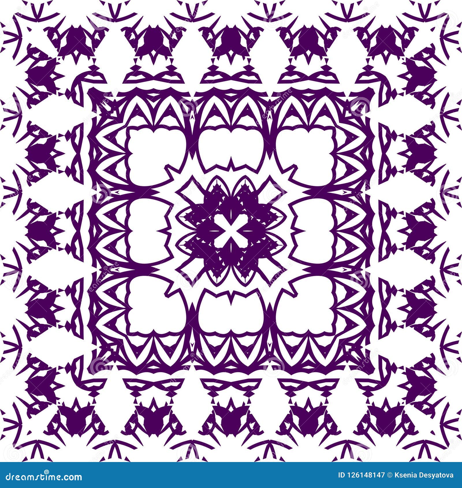 Purple lace pattern stock illustration. Illustration of geometric ...