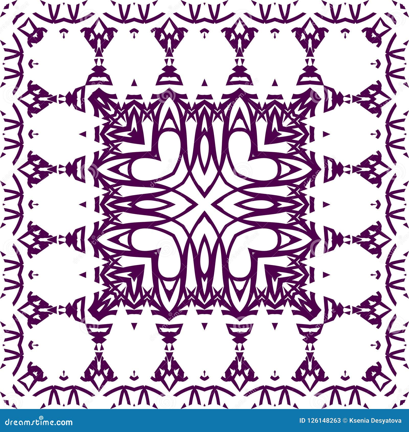 Purple lace pattern stock illustration. Illustration of elegant - 126148263
