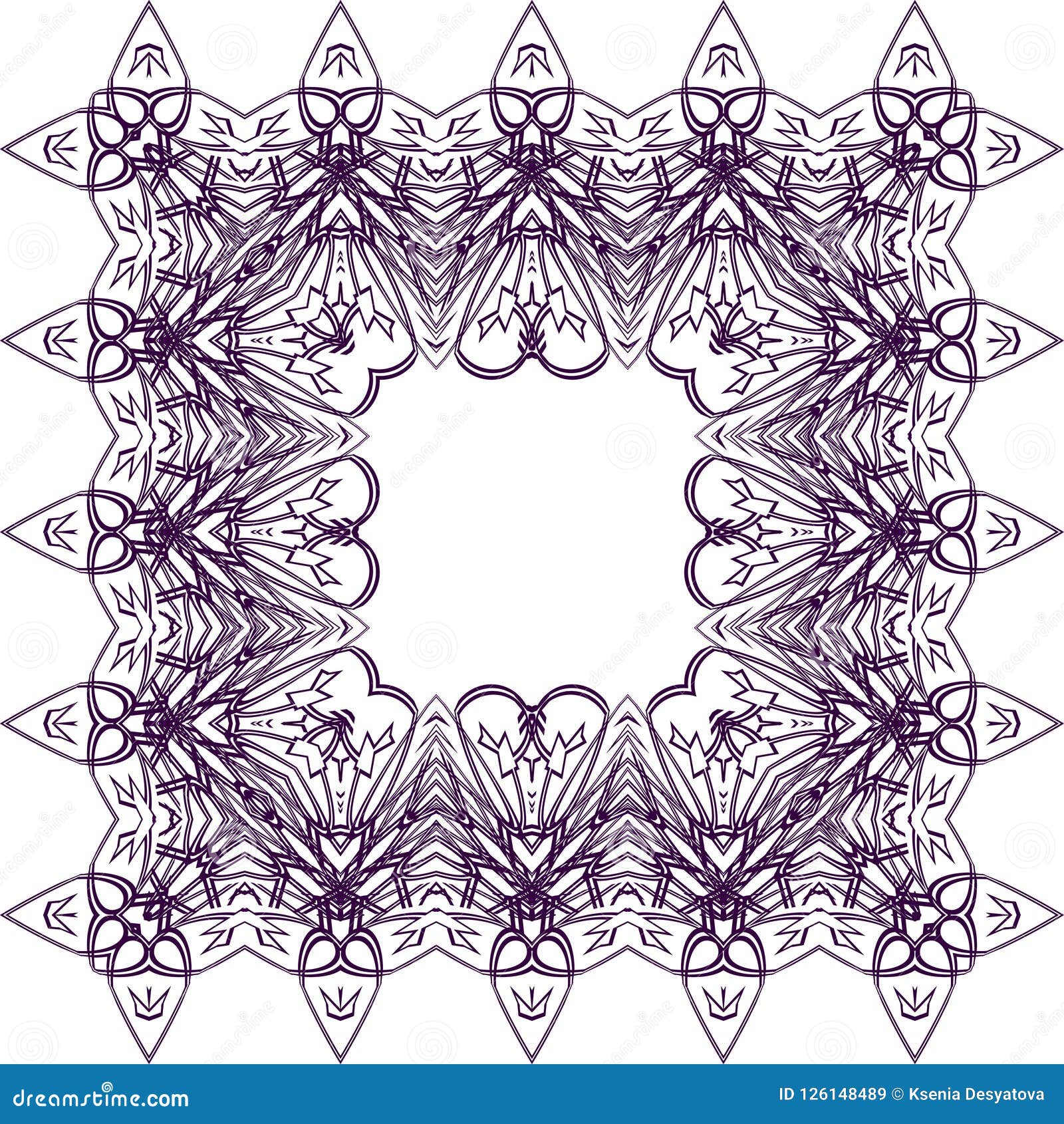 Purple lace pattern stock illustration. Illustration of card - 126148489