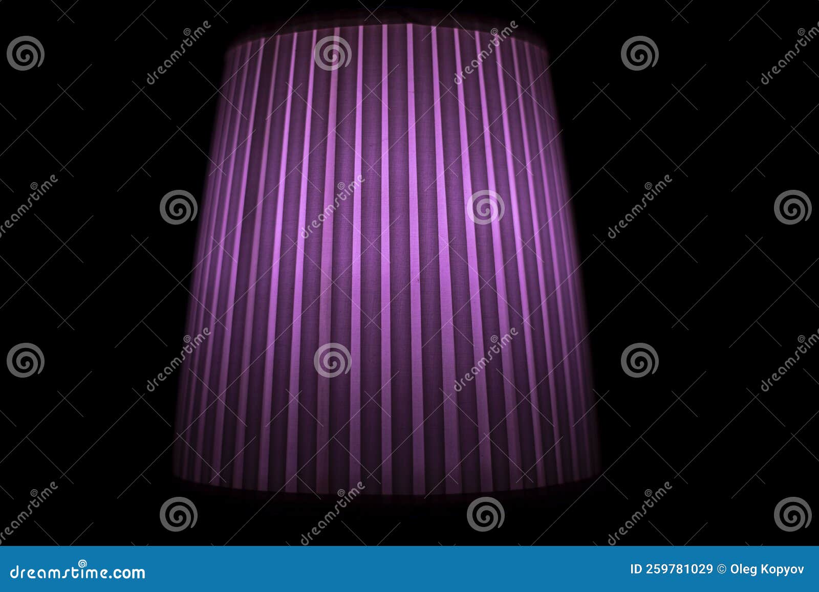 Purple Lamp Shade. Object in Interior. Paper Reflected Lampshade Stock ...