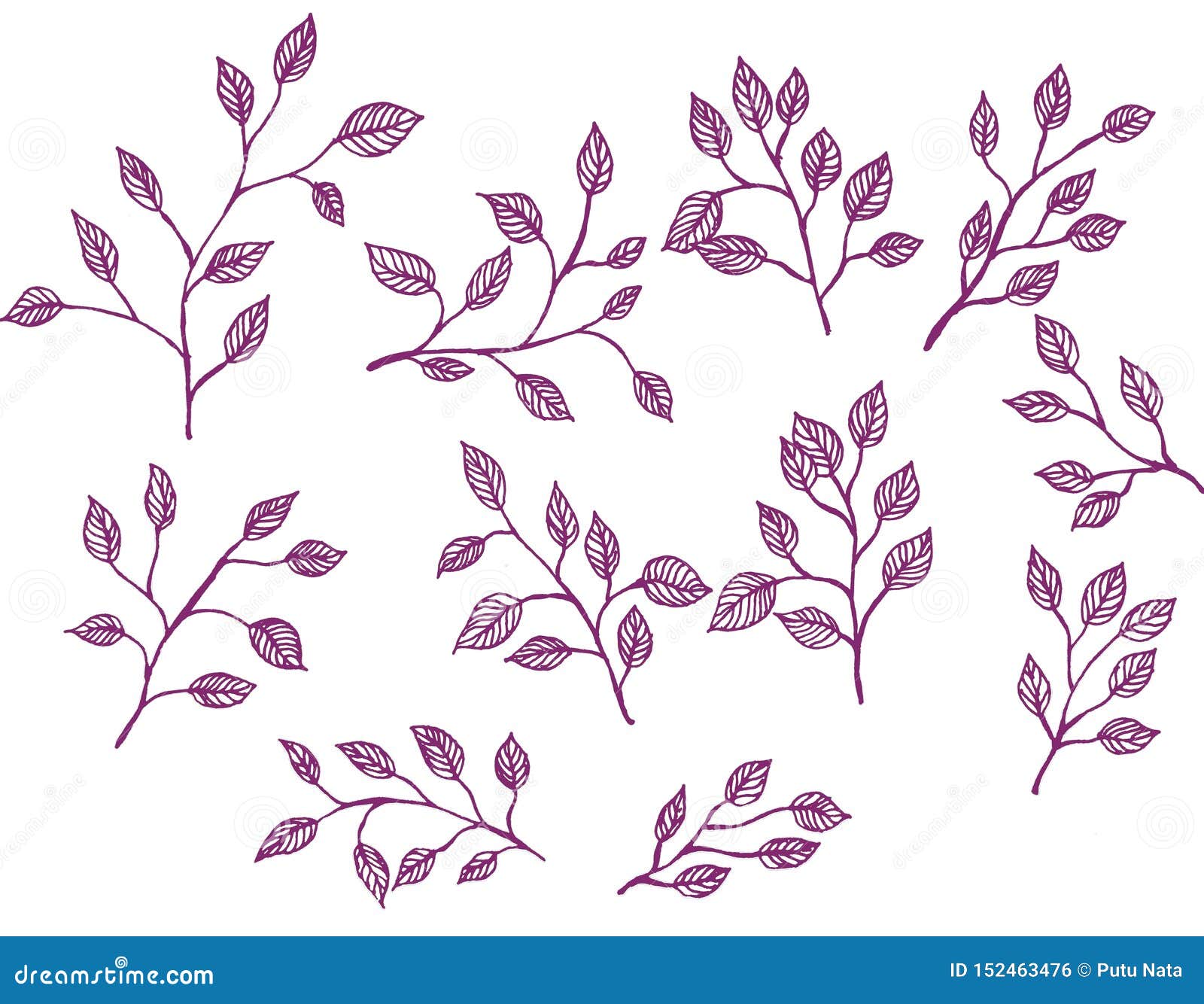 Purple leaf design stock illustration. Illustration of wrap - 152463476
