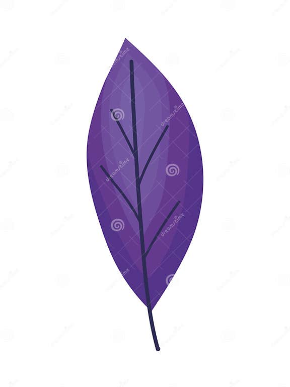 Purple leaf design stock vector. Illustration of decorative - 214642694