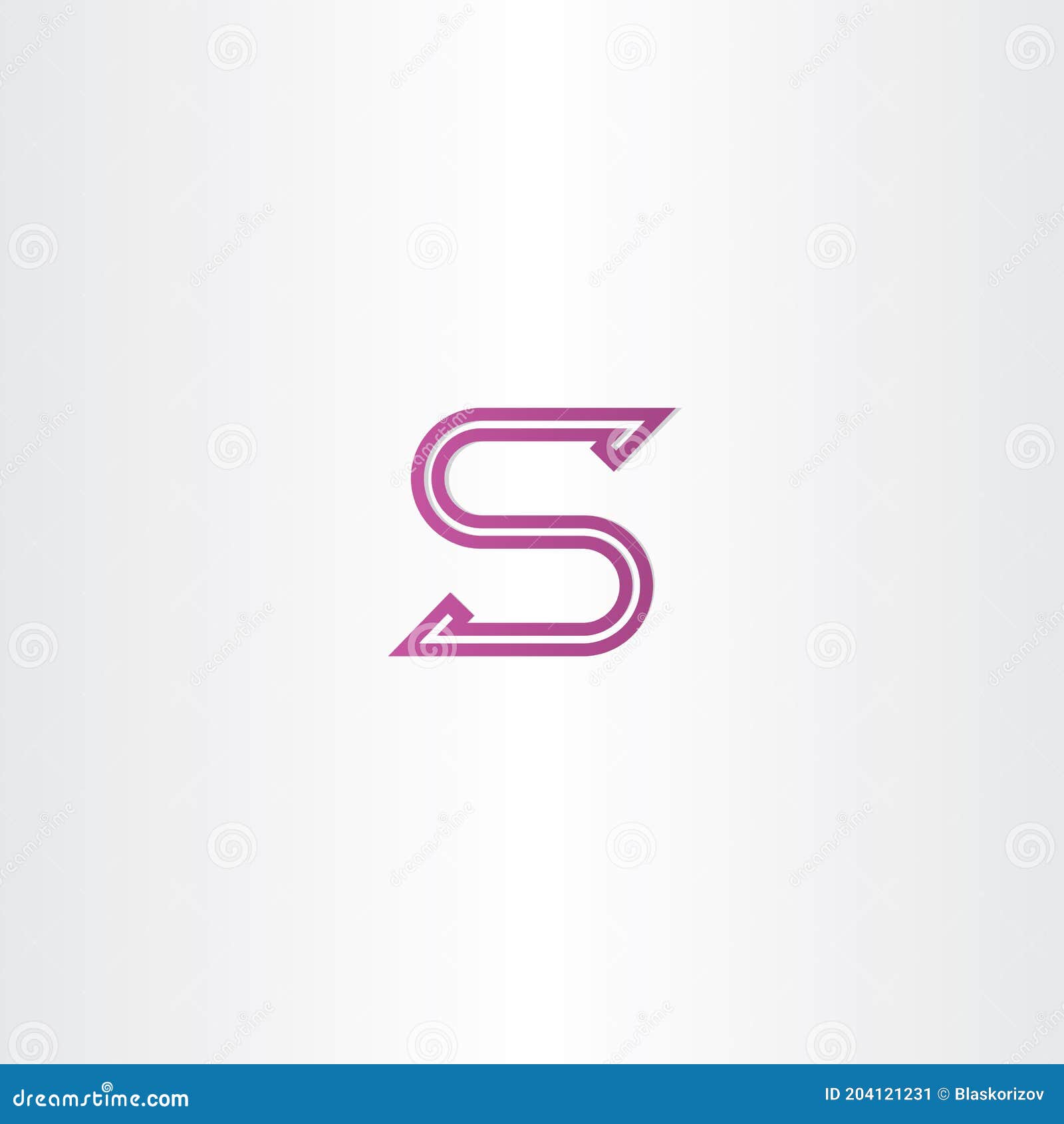Purple Letter S Logo Element Stock Vector - Illustration of shape, icon ...