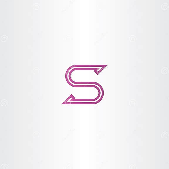 Purple Letter S Logo Element Stock Vector - Illustration of shape, icon ...
