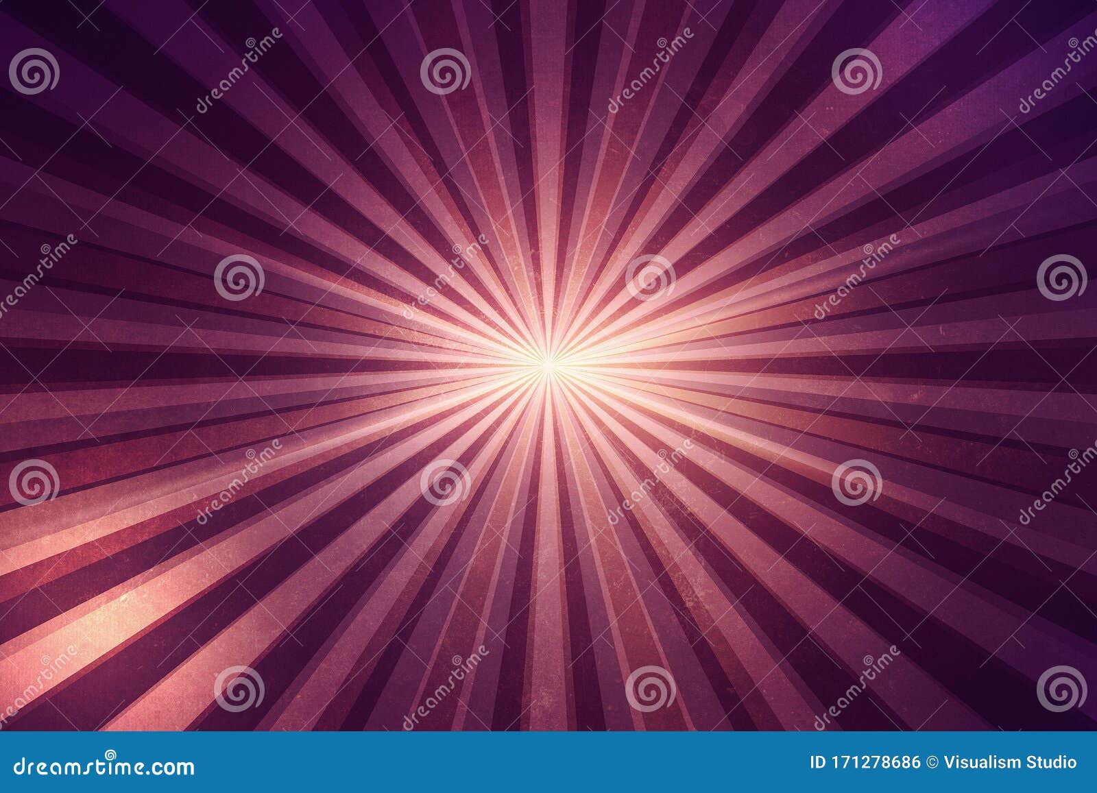 Purple Light Sun Burst and Stars with Gradient Abstract Background ...