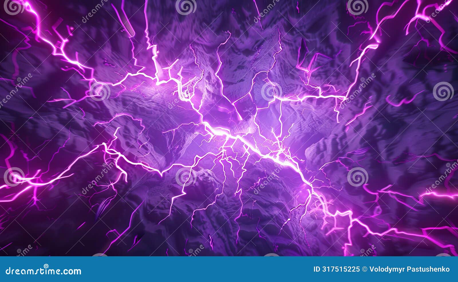 A Purple Lightning Bolt is Shown in this Image Stock Image - Image of ...