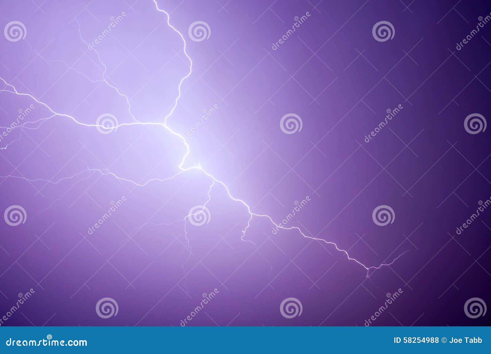 Purple lightning stock photo. Image of thunderstorm, storm - 58254988
