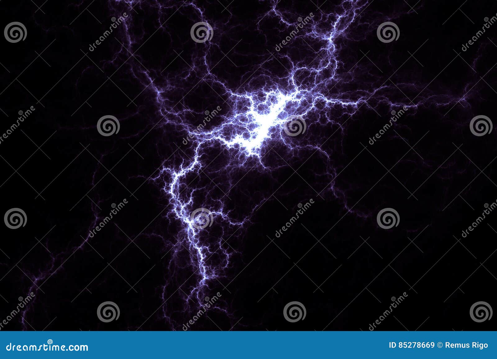 Purple Lightning Design. Abstract Background Stock Illustration ...
