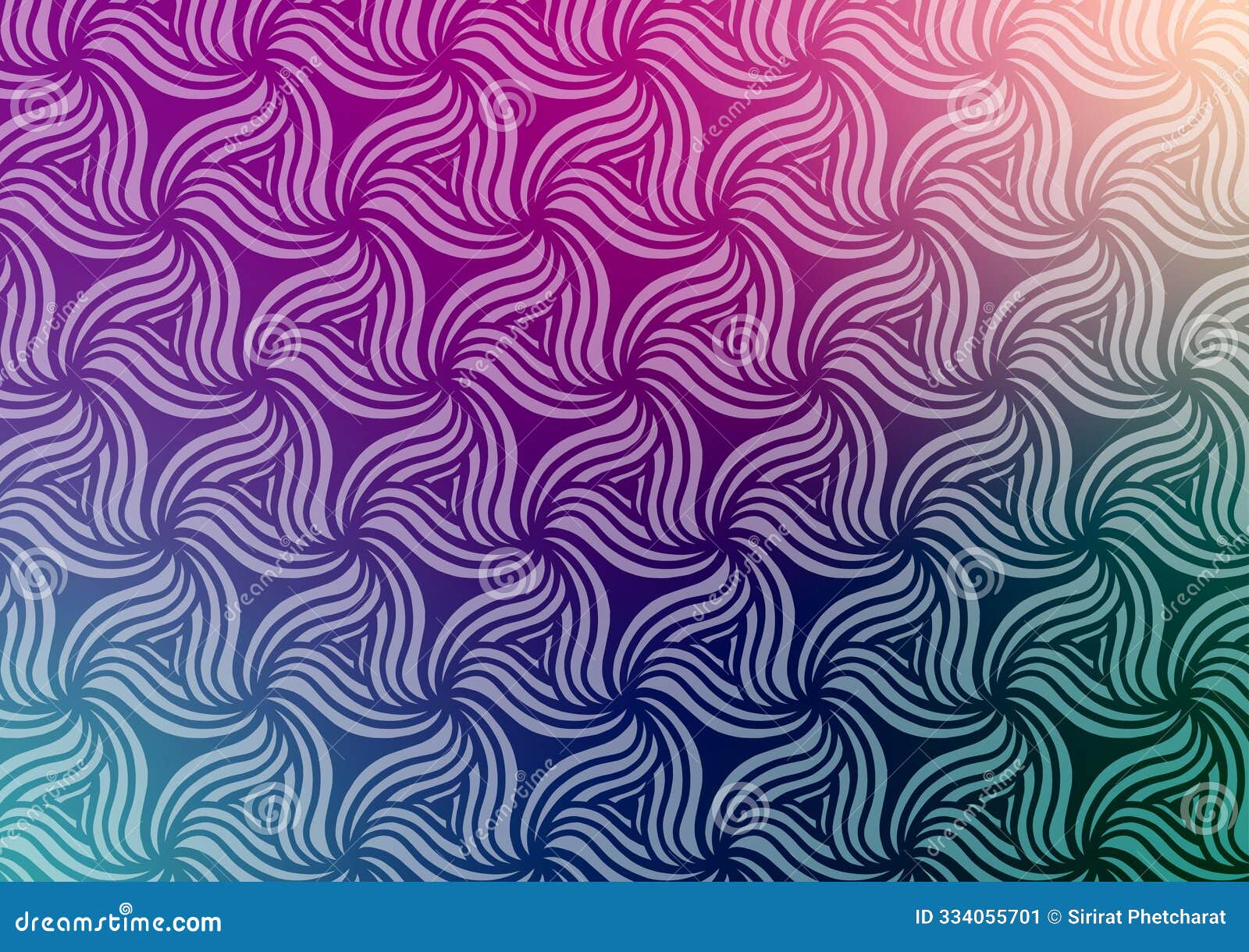 Purple Line Pattern Blue Flower Presentation Background Stock Vector ...