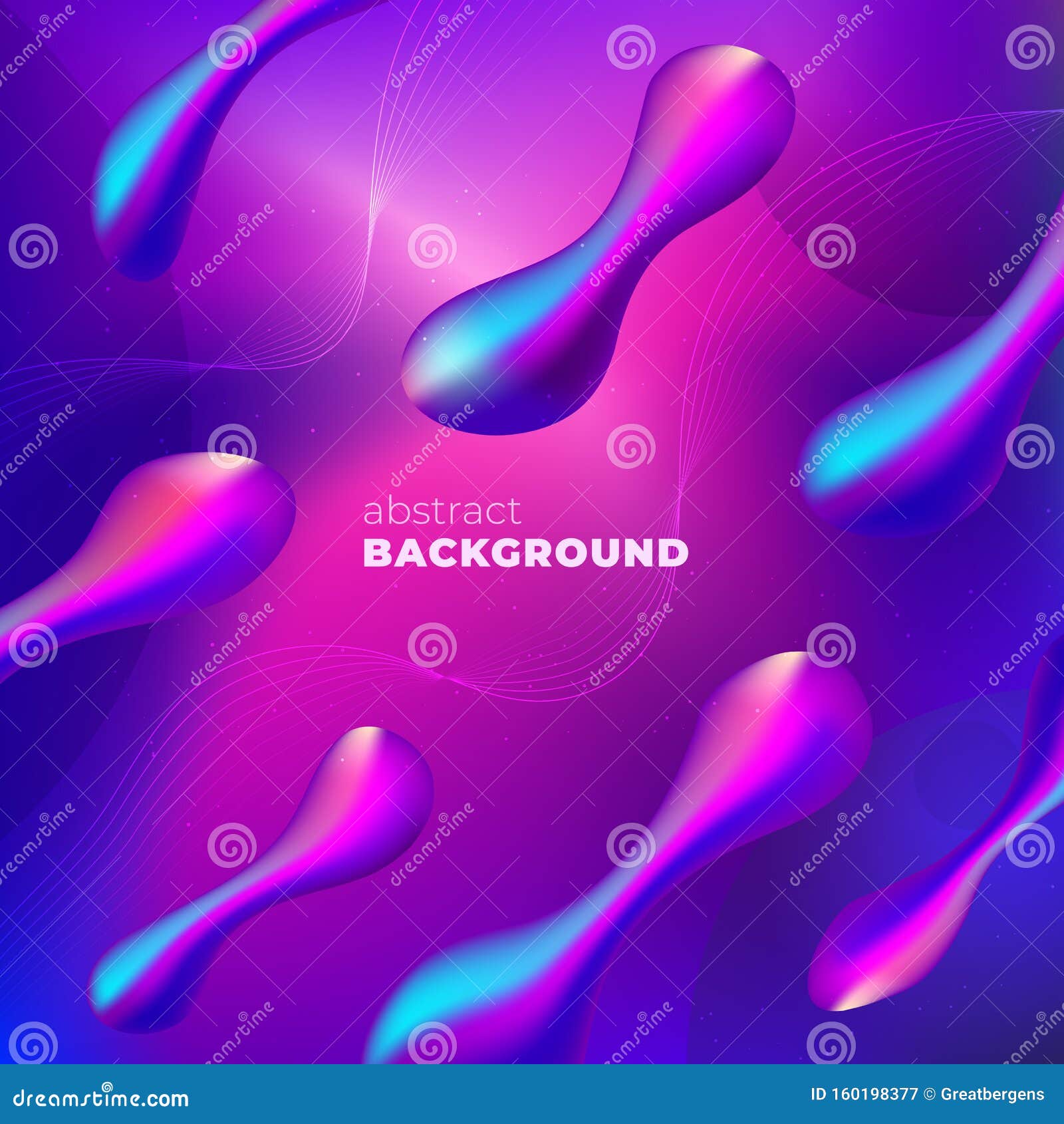 Purple Liquid Color Background Design. Fluid Gradient Shapes ...