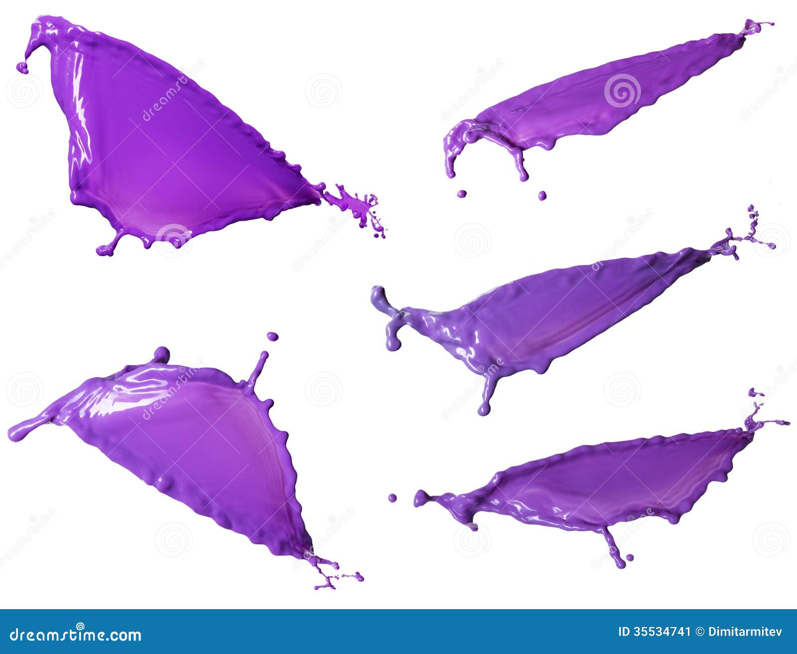 Purple Liquid Splash Collection Stock Image - Image of design, abstract ...