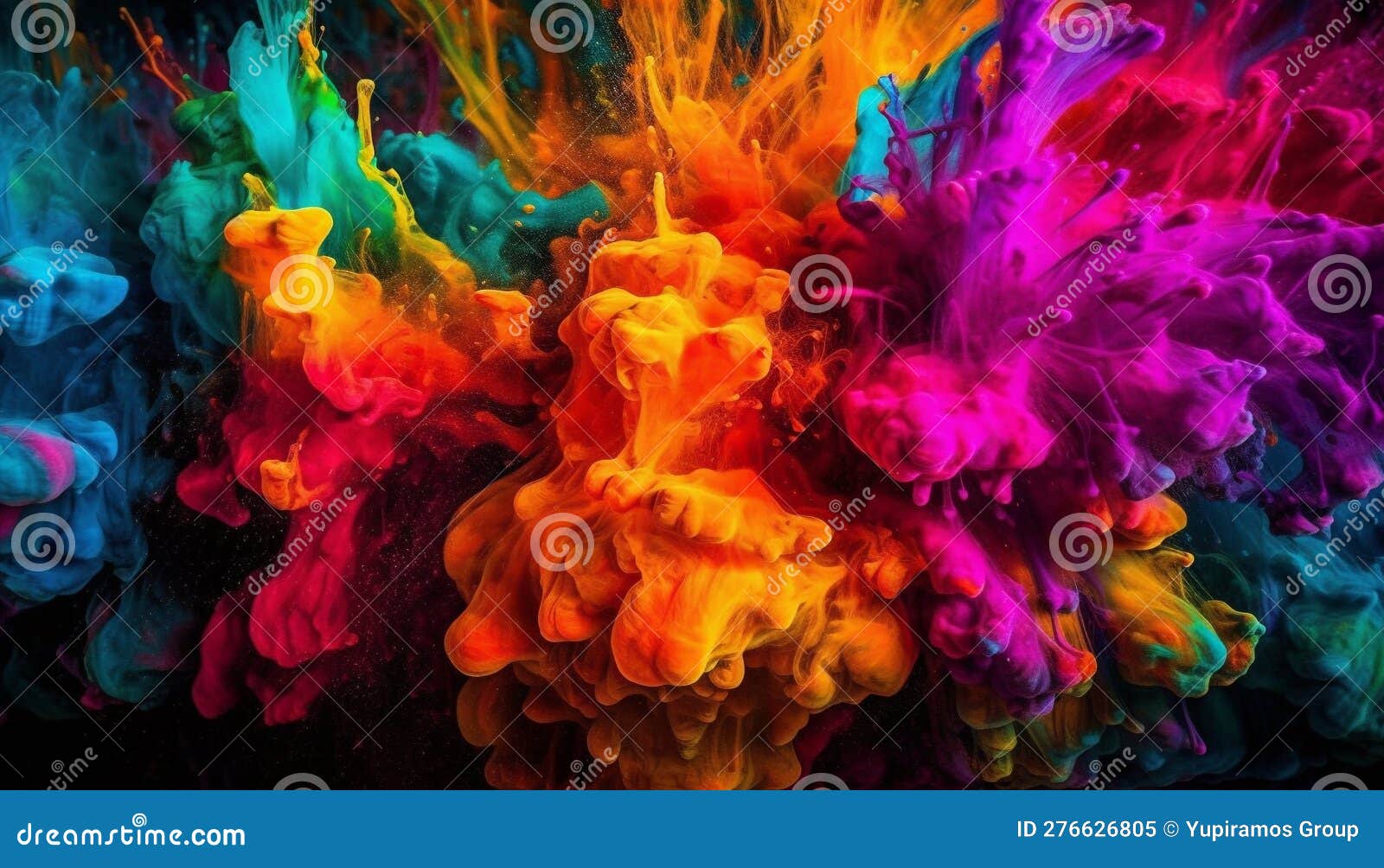 Purple Liquid Wave Exploding in Futuristic Space Generated by AI Stock ...