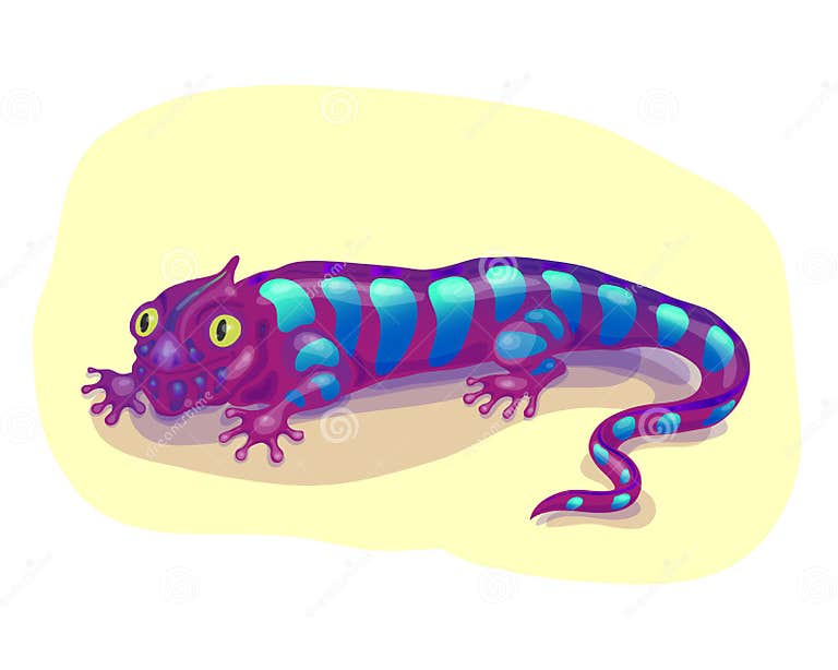 Purple lizard stock vector. Illustration of cartoon, toon - 22899344