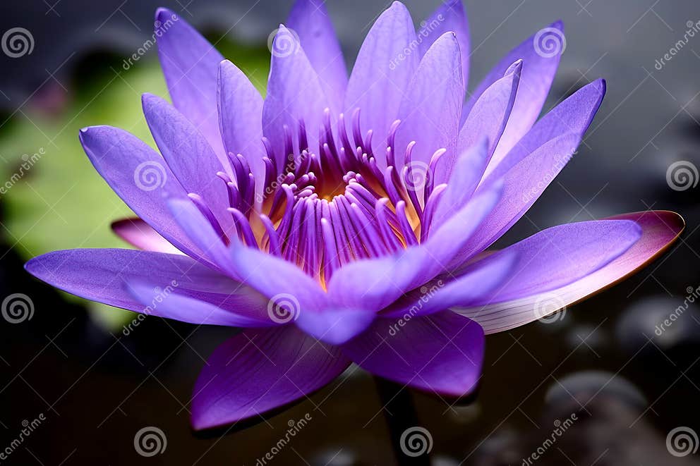 Purple Lotus Flower Stock Illustration Illustration Of Beautiful 292999501