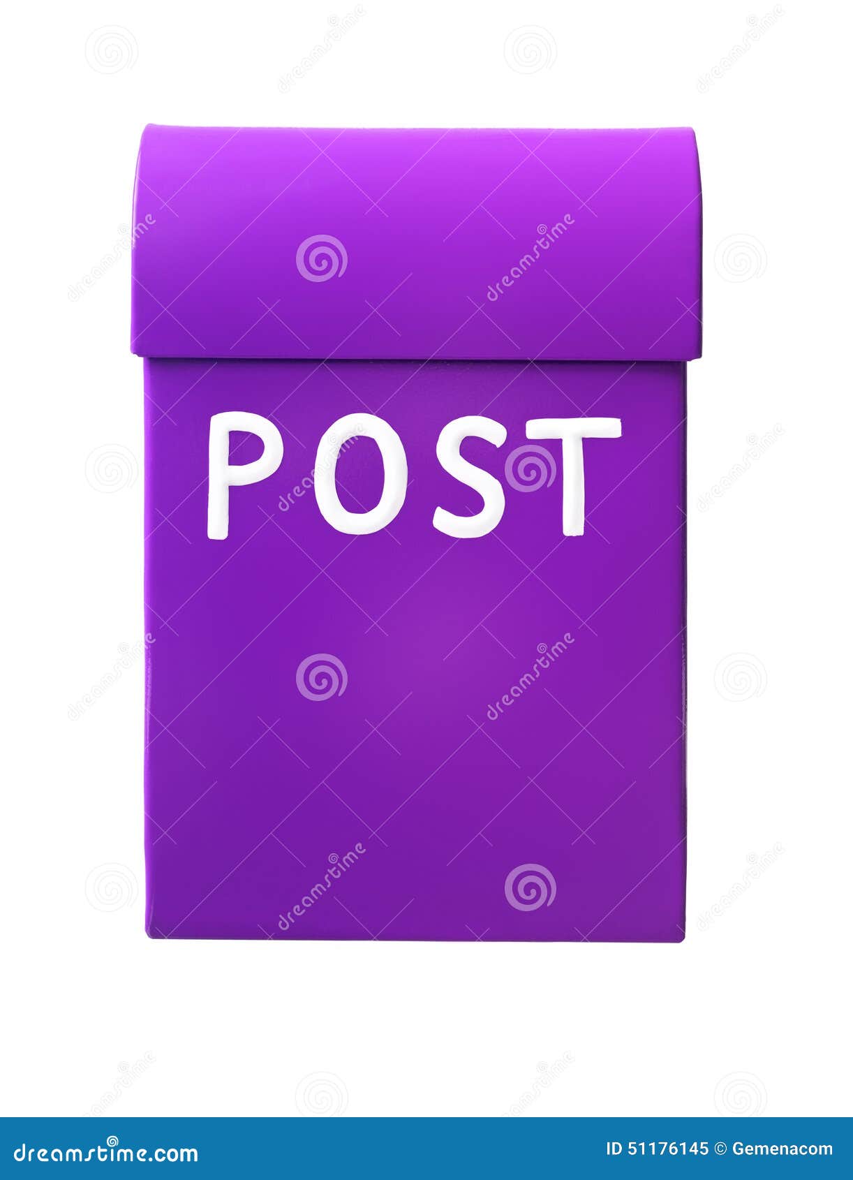 Purple mailbox stock image. Image of delivery, package - 51176145