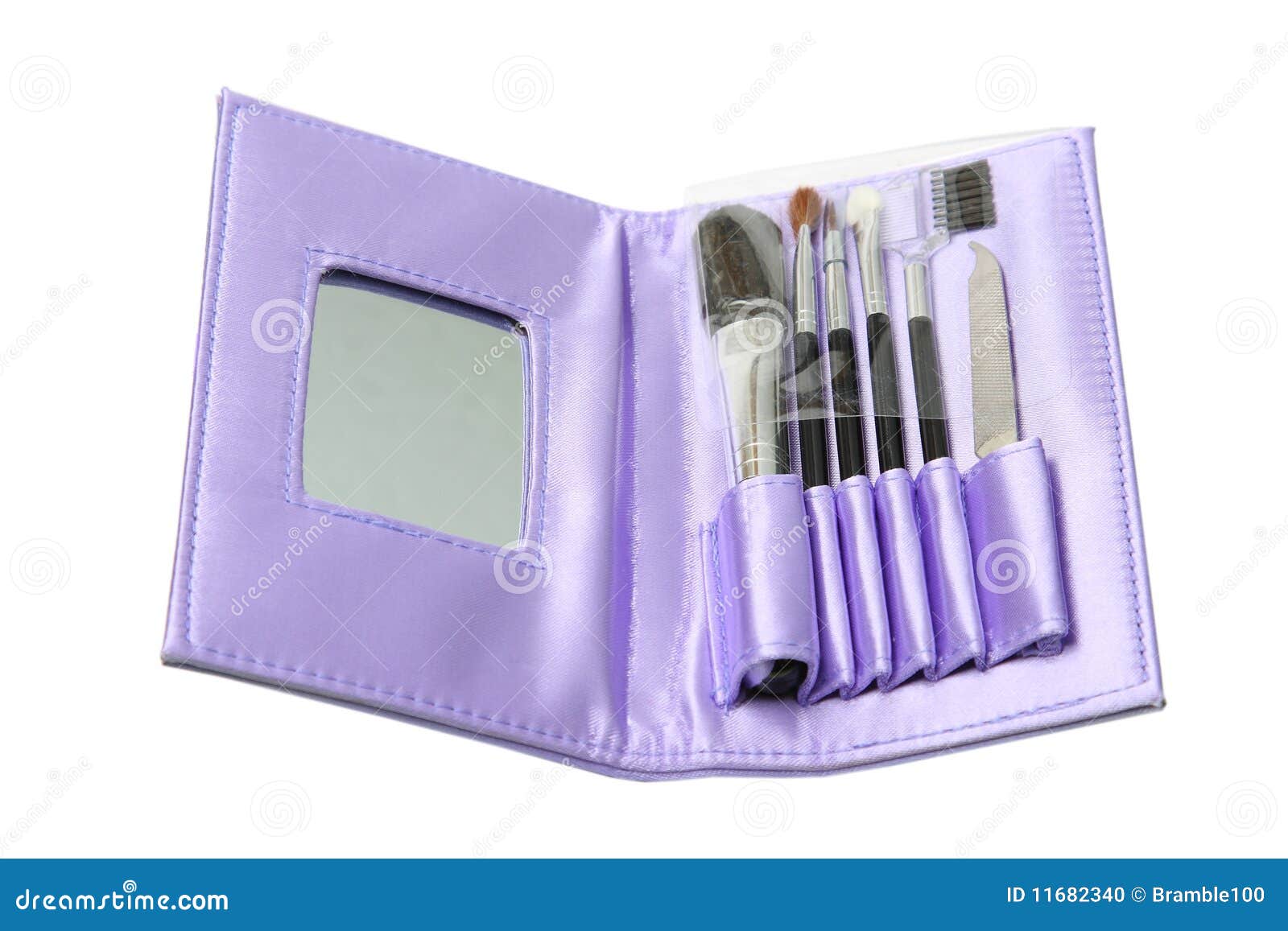 Purple make up set, opened stock photo. Image of close - 11682340