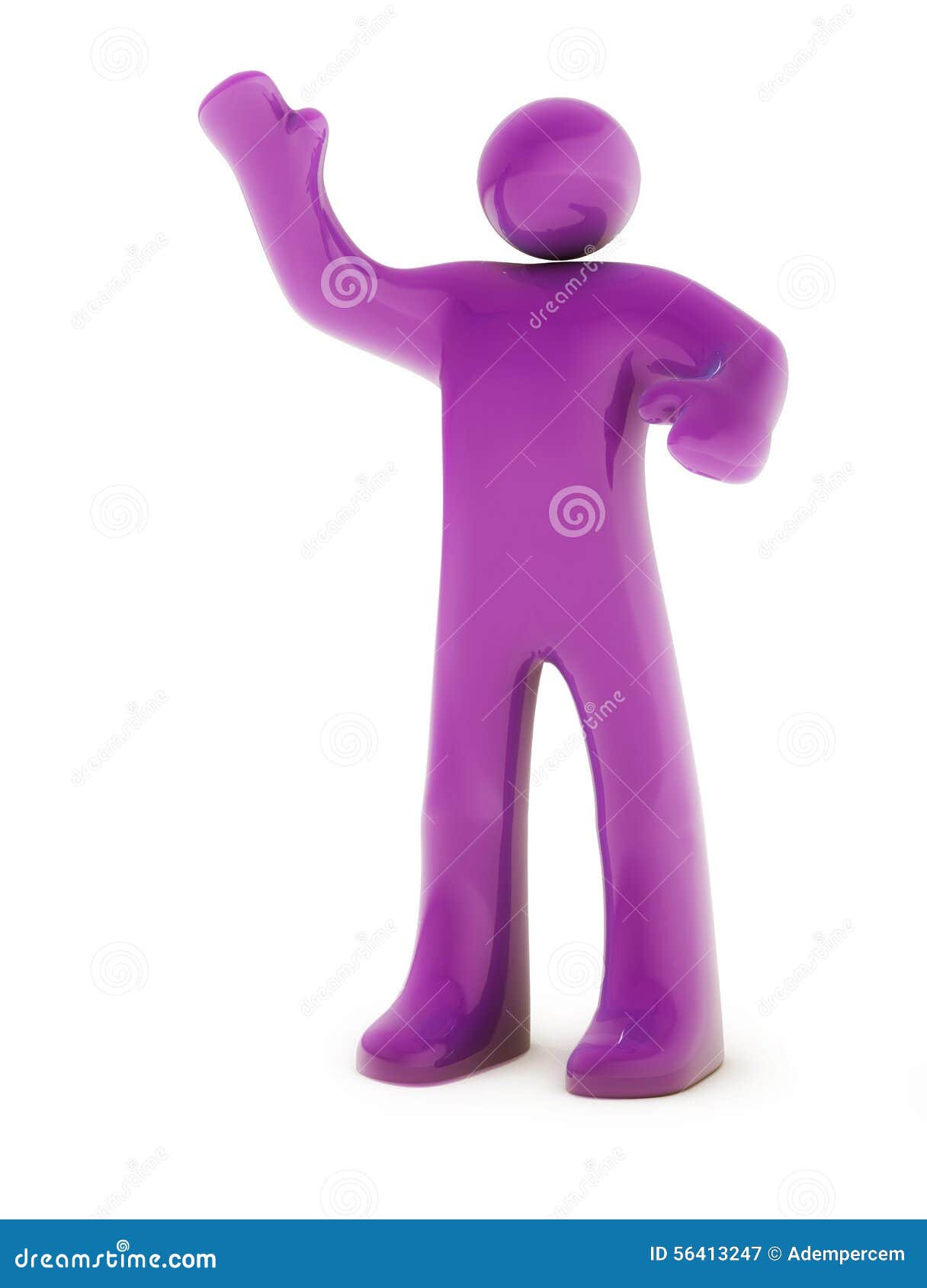 Purple Man stock illustration. Illustration of businessman - 56413247