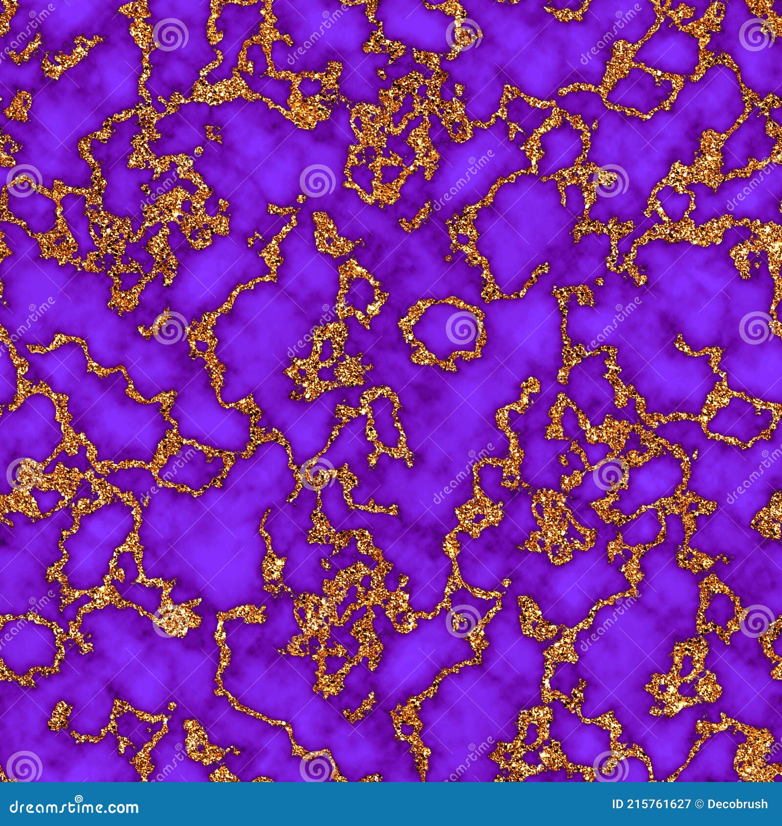 Purple Marble Seamless Pattern, Marble with Gold Glitter Veins. Purple ...