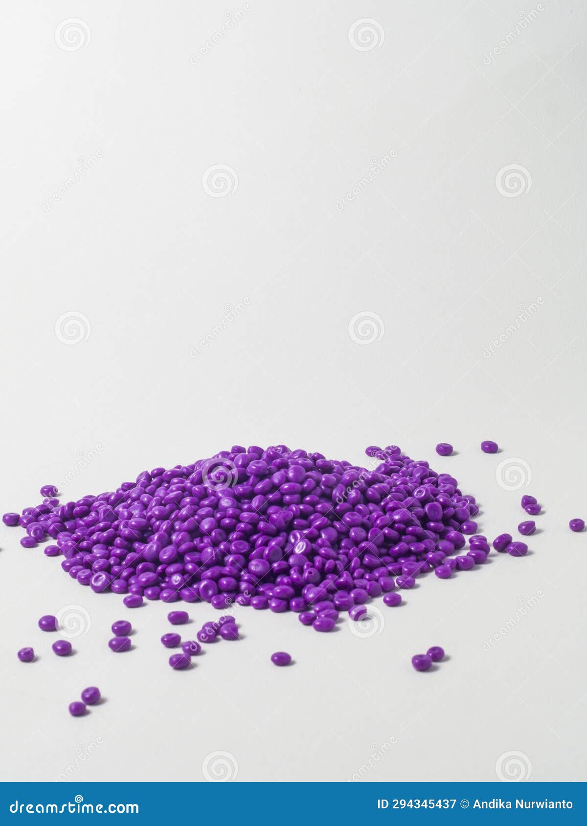 Purple Masterbatch Polymer Granules Isolated on White Background Stock ...