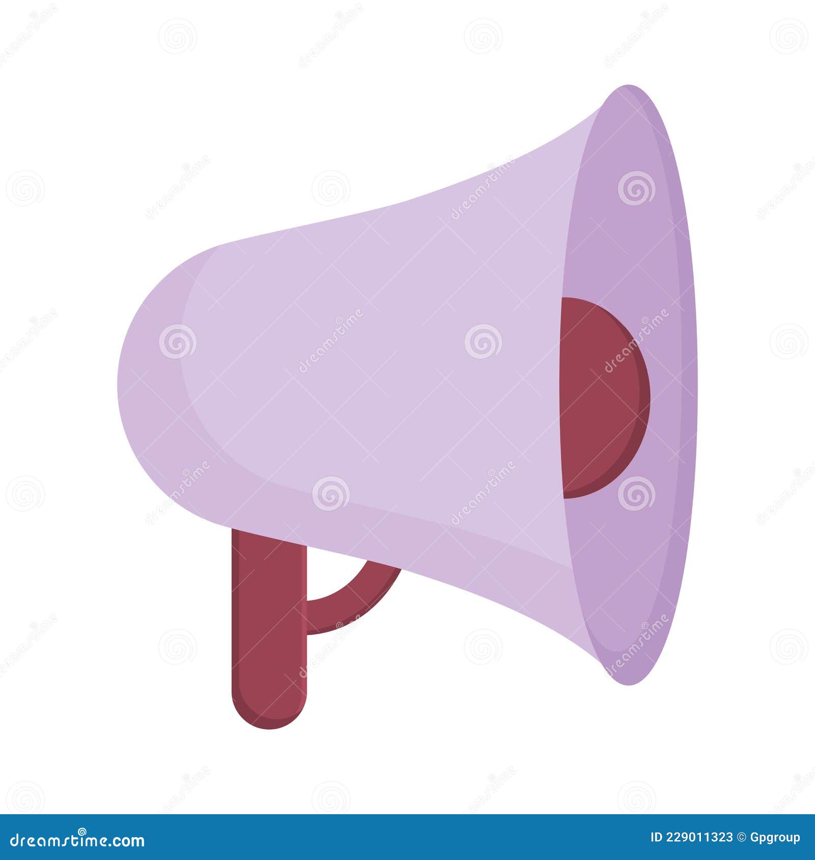 Purple megaphone design stock vector. Illustration of voice - 229011323