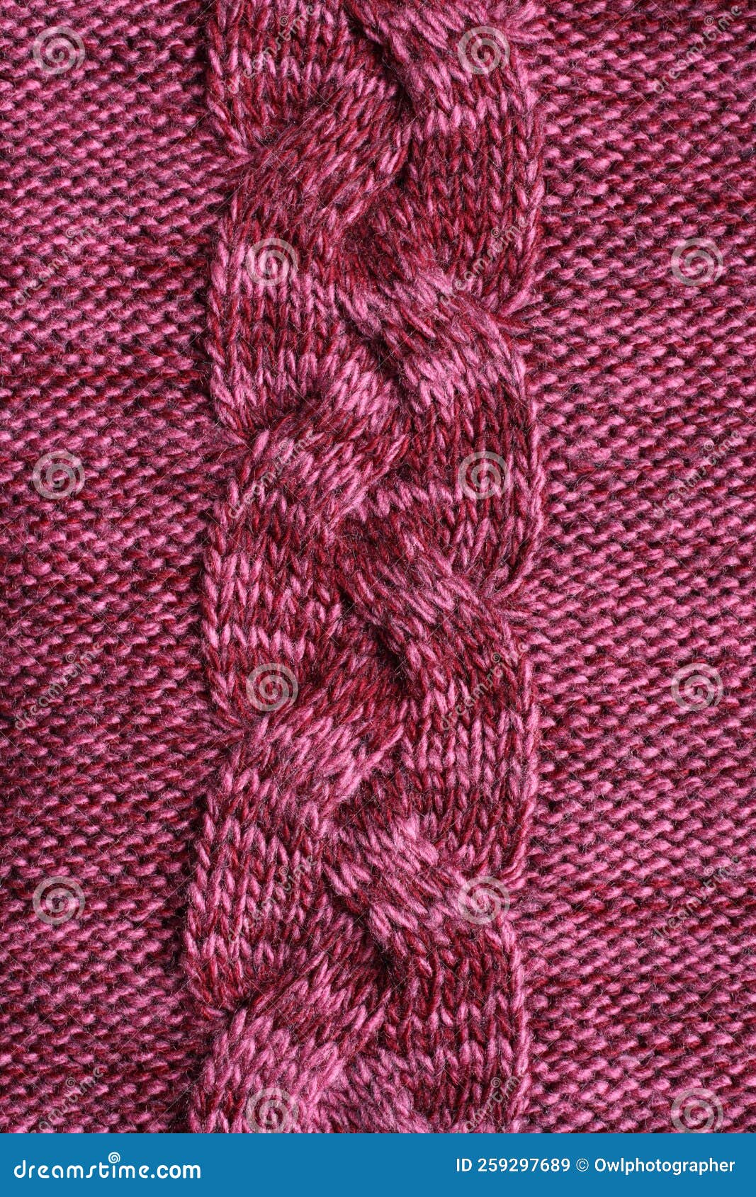 Purple Melange Woolen Knitted Fabric Texture. Macro Stock Image - Image ...