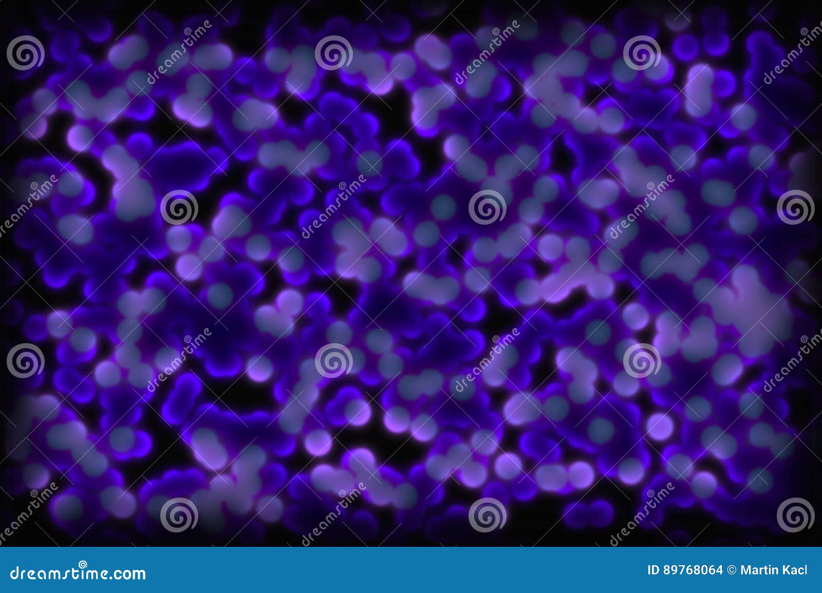 Purple Microbial Background with Frame Stock Illustration ...