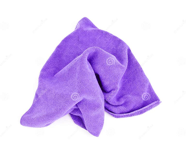 Purple microfiber cloth. stock image. Image of material - 39040111