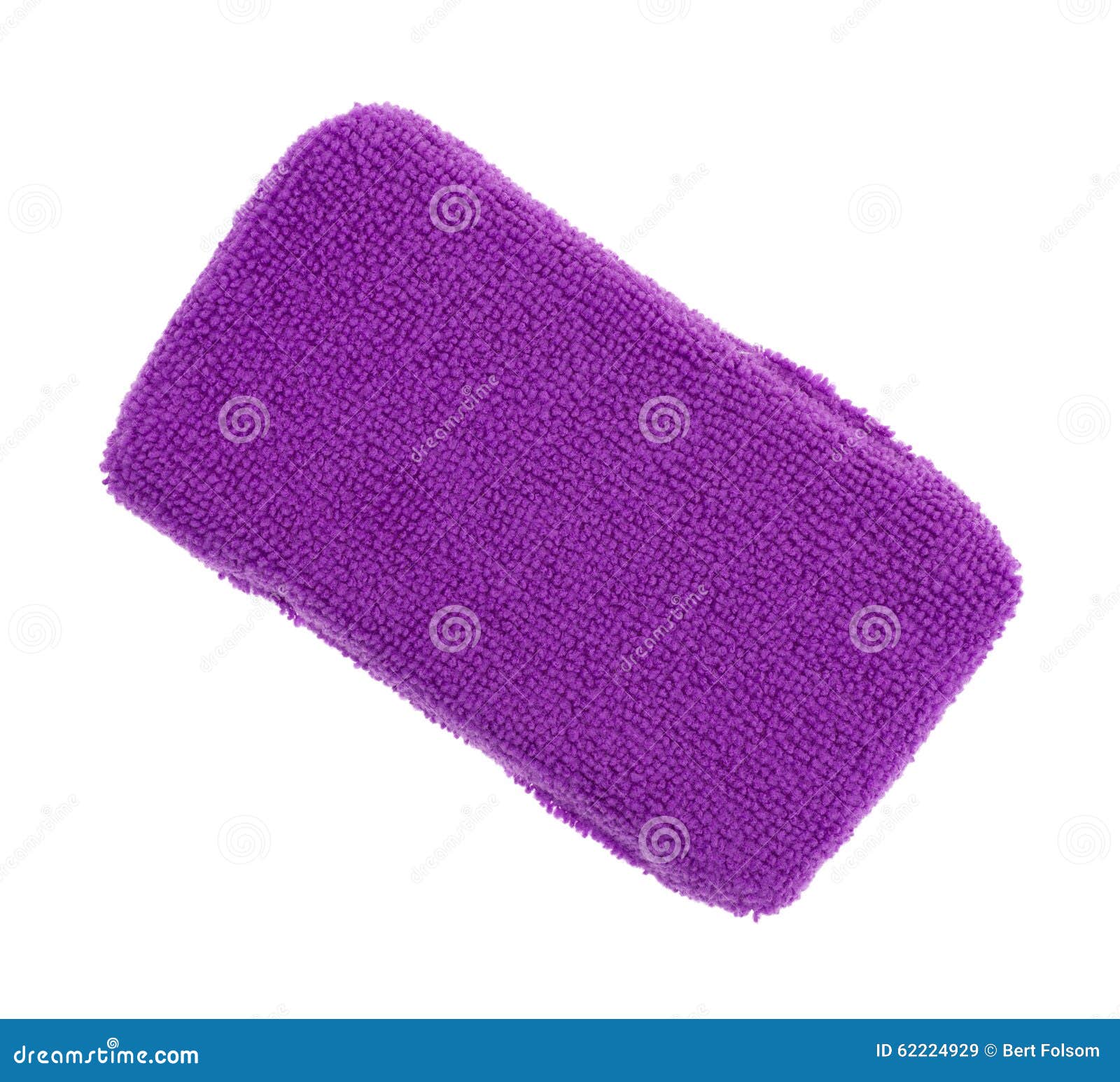 Purple Microfiber Sponge on White Background Stock Image - Image of ...