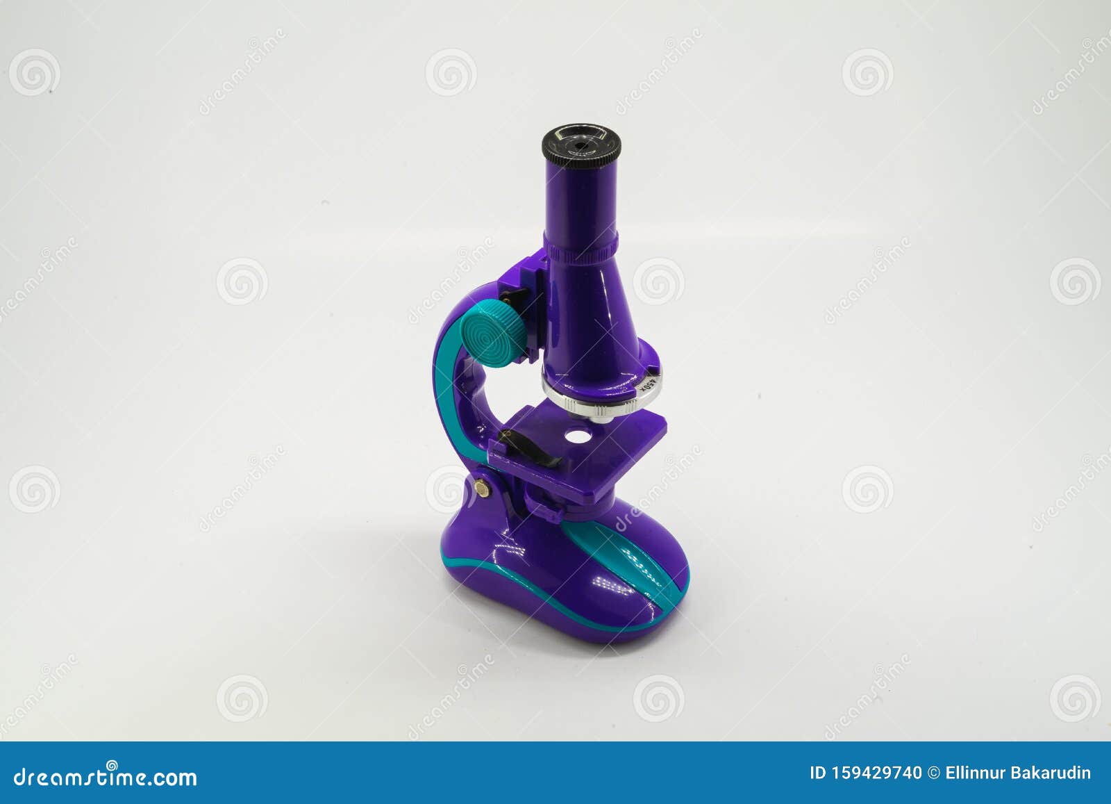 Purple Microscope Isolated on White Stock Photo - Image of optical ...