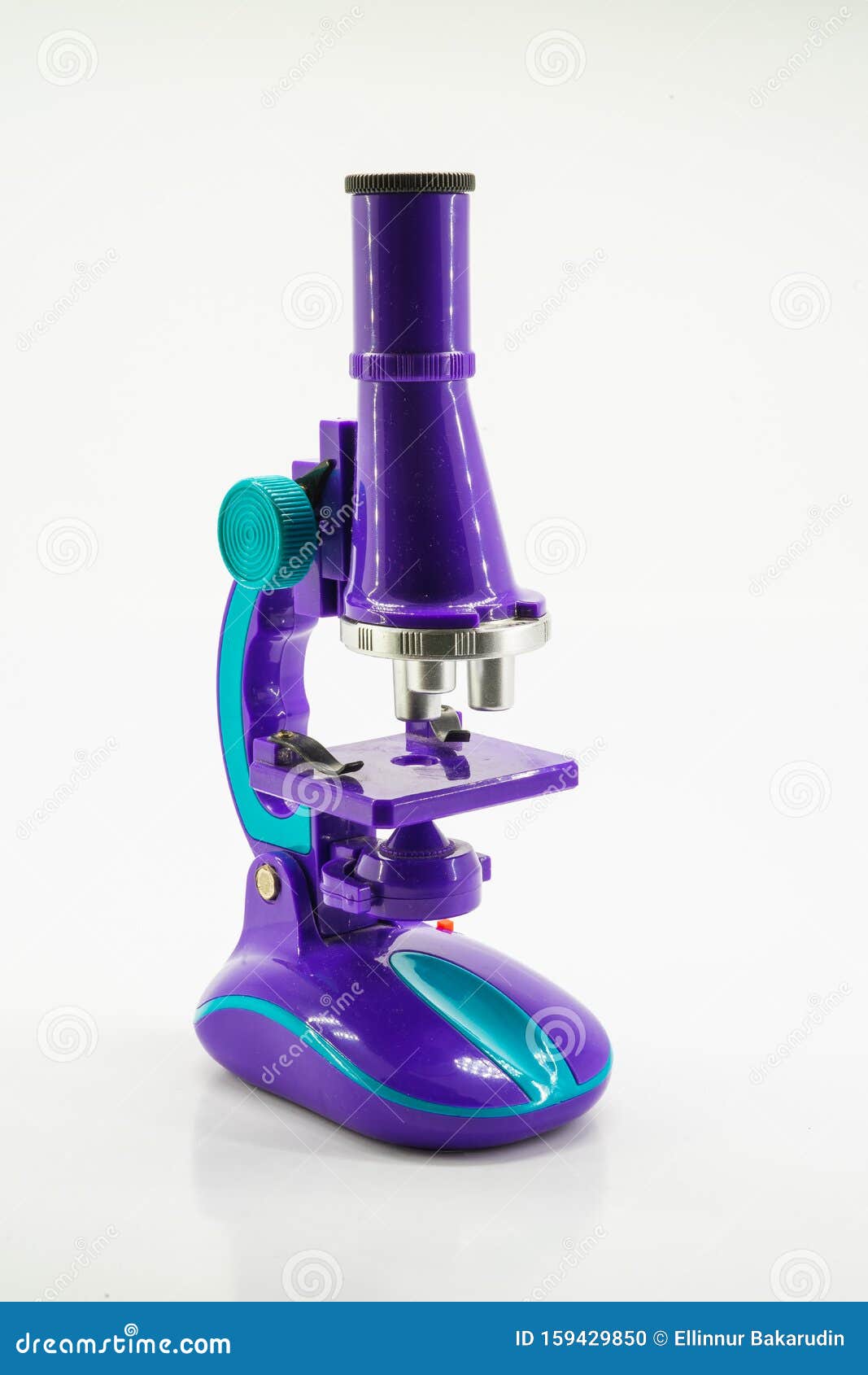 Purple Microscope Isolated on White Stock Photo - Image of microscope ...