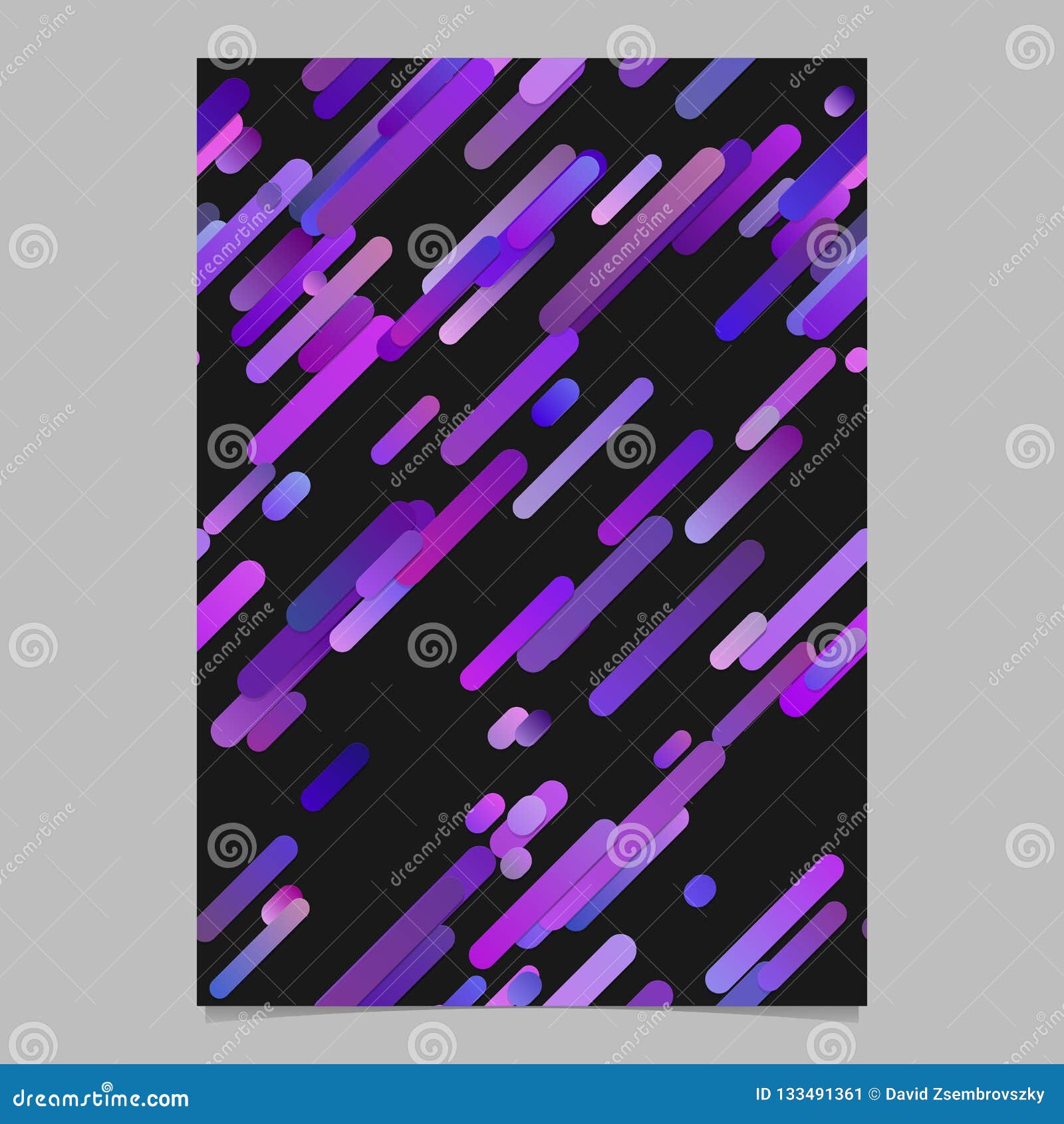 Purple Modern Flyer Background Tempate - Vector Page Graphics with ...
