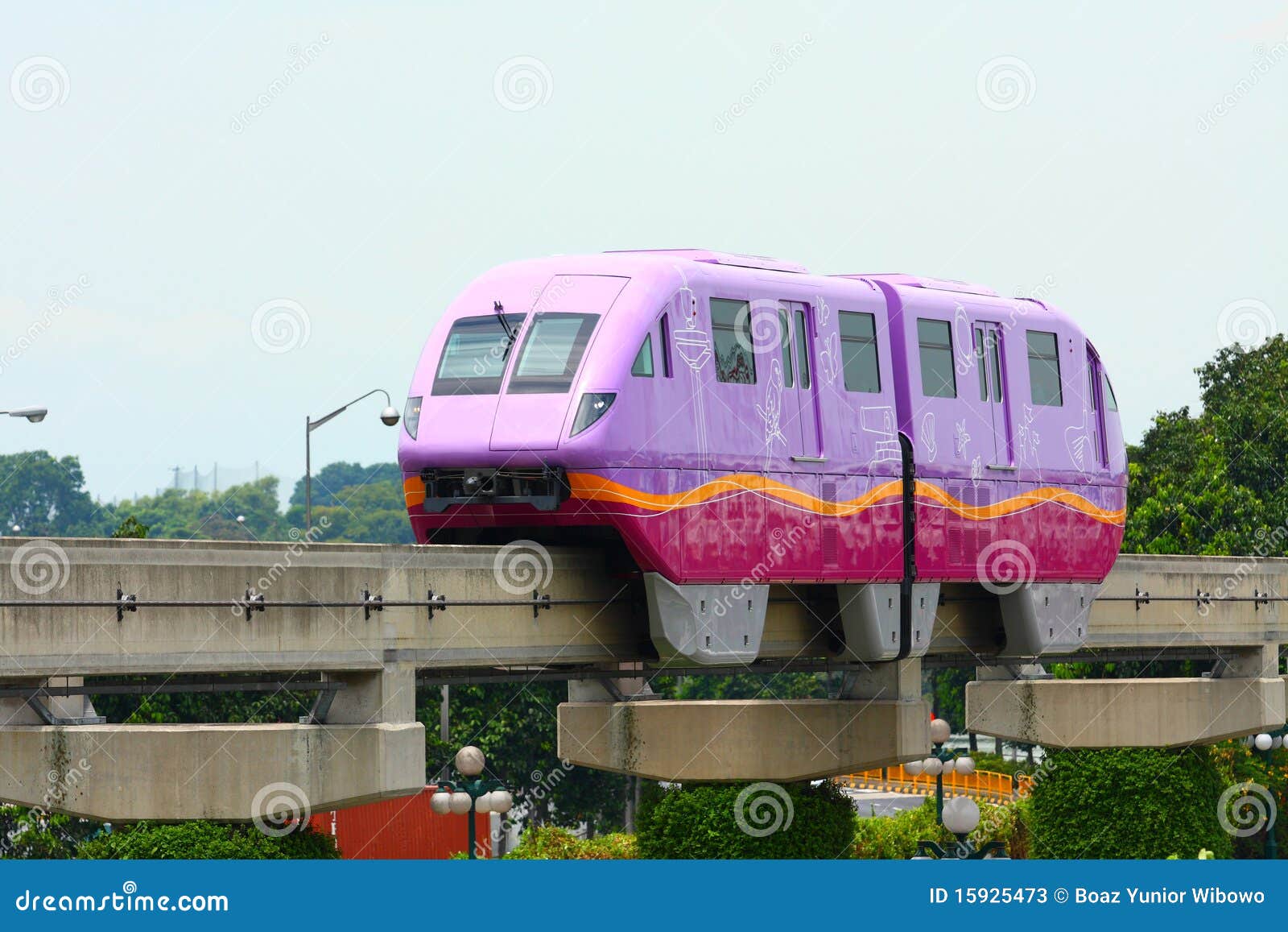 Purple Monorail Royalty-Free Stock Photo | CartoonDealer.com #15925473